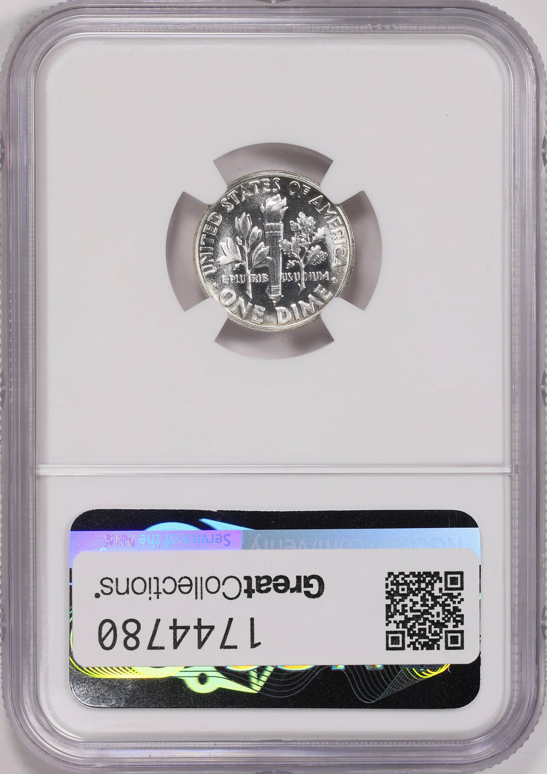 1955 Roosevelt Dime NGC Proof-65 (Item 1744780) | GreatCollections Coin ...