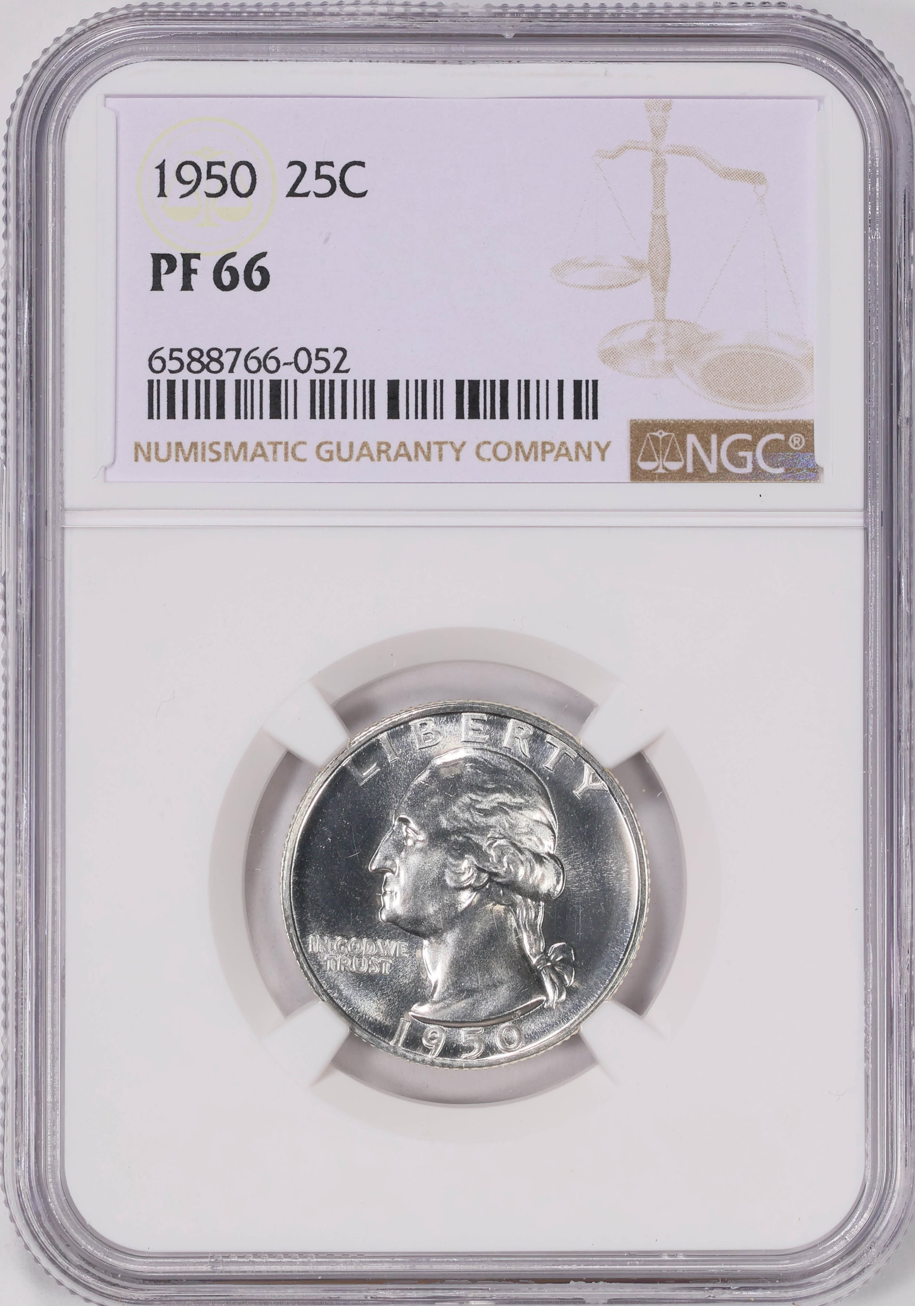 1950 Washington Quarter NGC Proof-66 (Item 1744870) | GreatCollections Coin Auctions