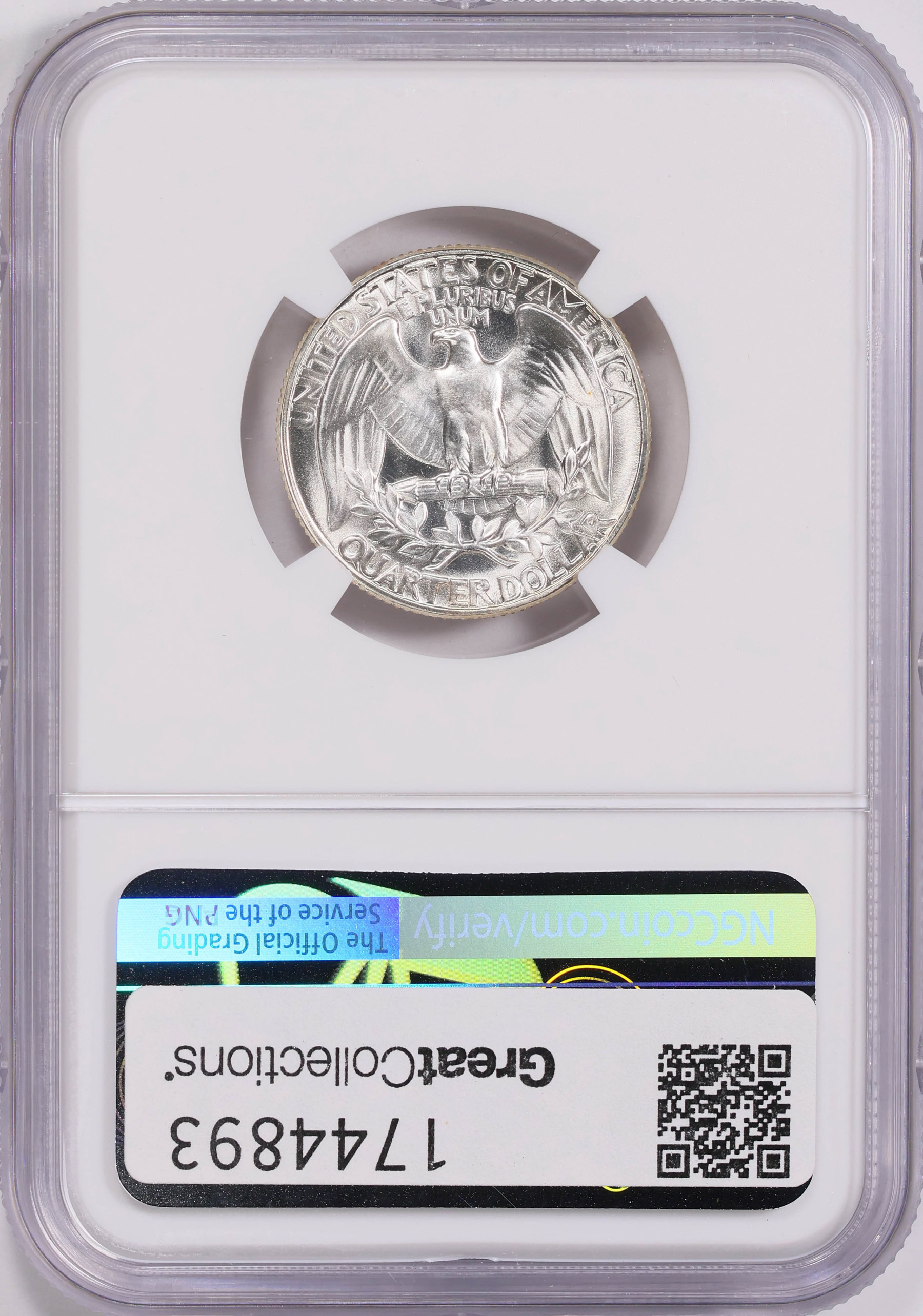 1954 Washington Quarter NGC Proof-66 (Item 1744893) | GreatCollections Coin Auctions
