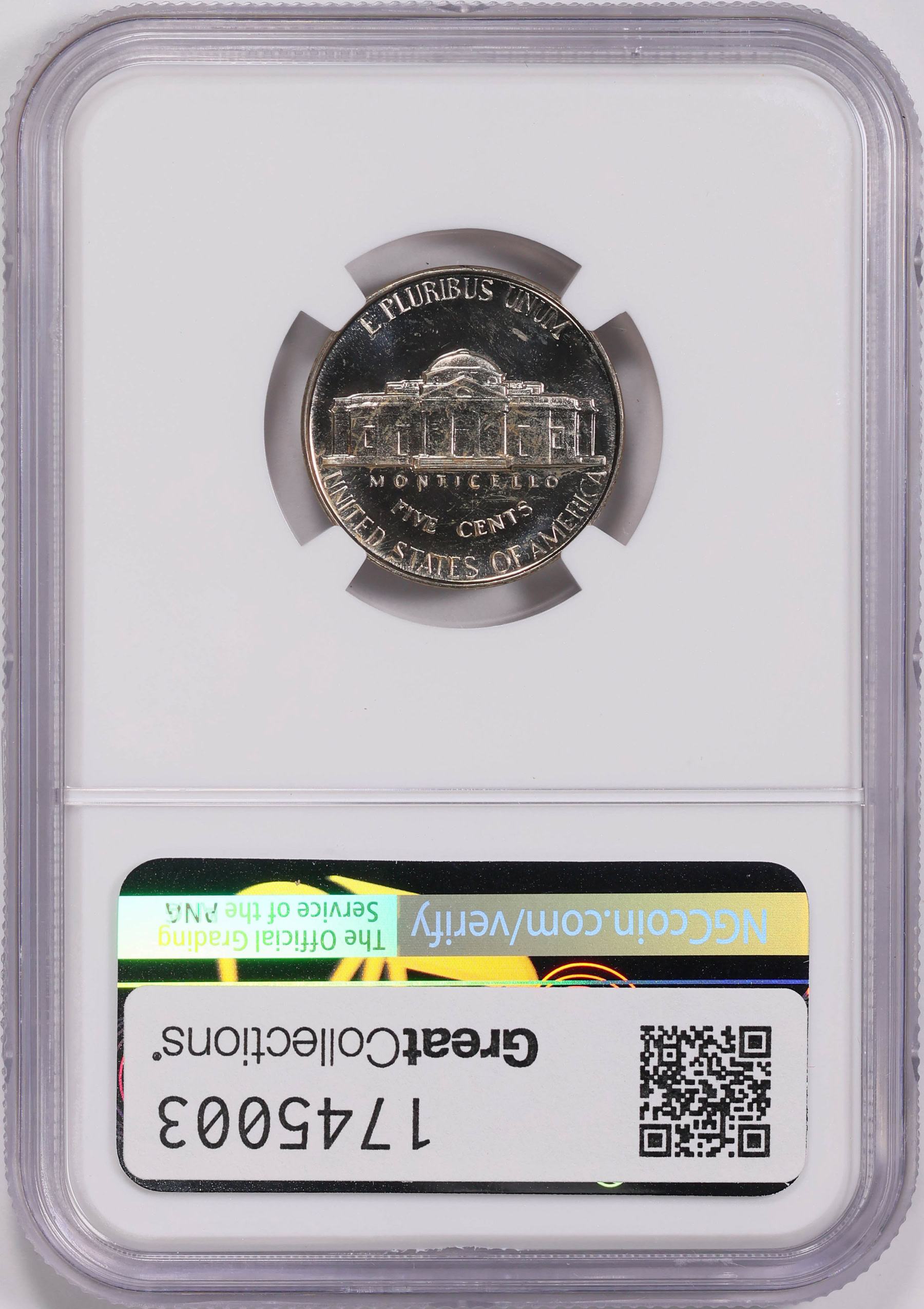 1952 Jefferson Nickel NGC Proof-66 (Item 1745003) | GreatCollections ...