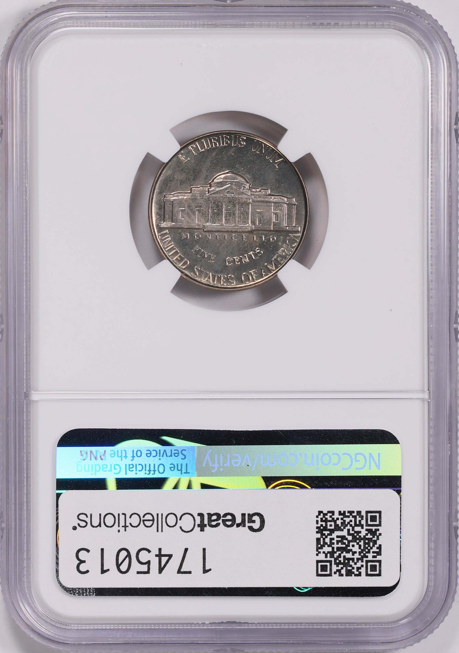 1954 Jefferson Nickel NGC Proof-66 (Toned) (Item 1745013) | GreatCollections Coin Auctions