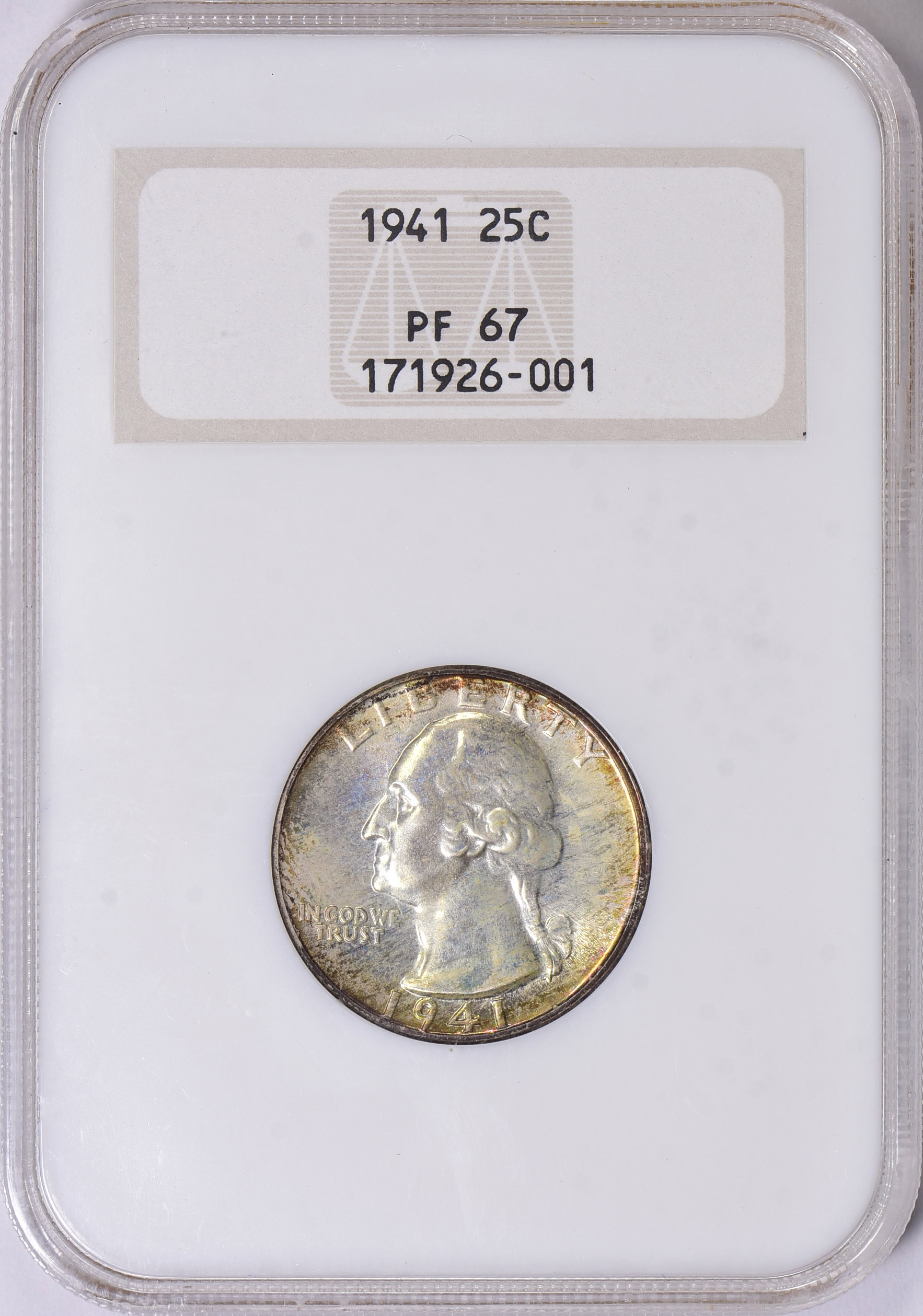 1941 Washington Quarter NGC Proof-67 OH (Item 1745112) | GreatCollections Coin Auctions