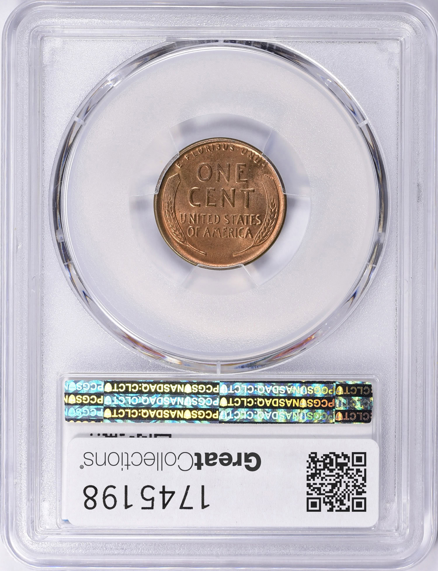 1918-S Lincoln Cent PCGS MS-65+ RD (CAC Green) (Ex. Stewart Blay / Red ...