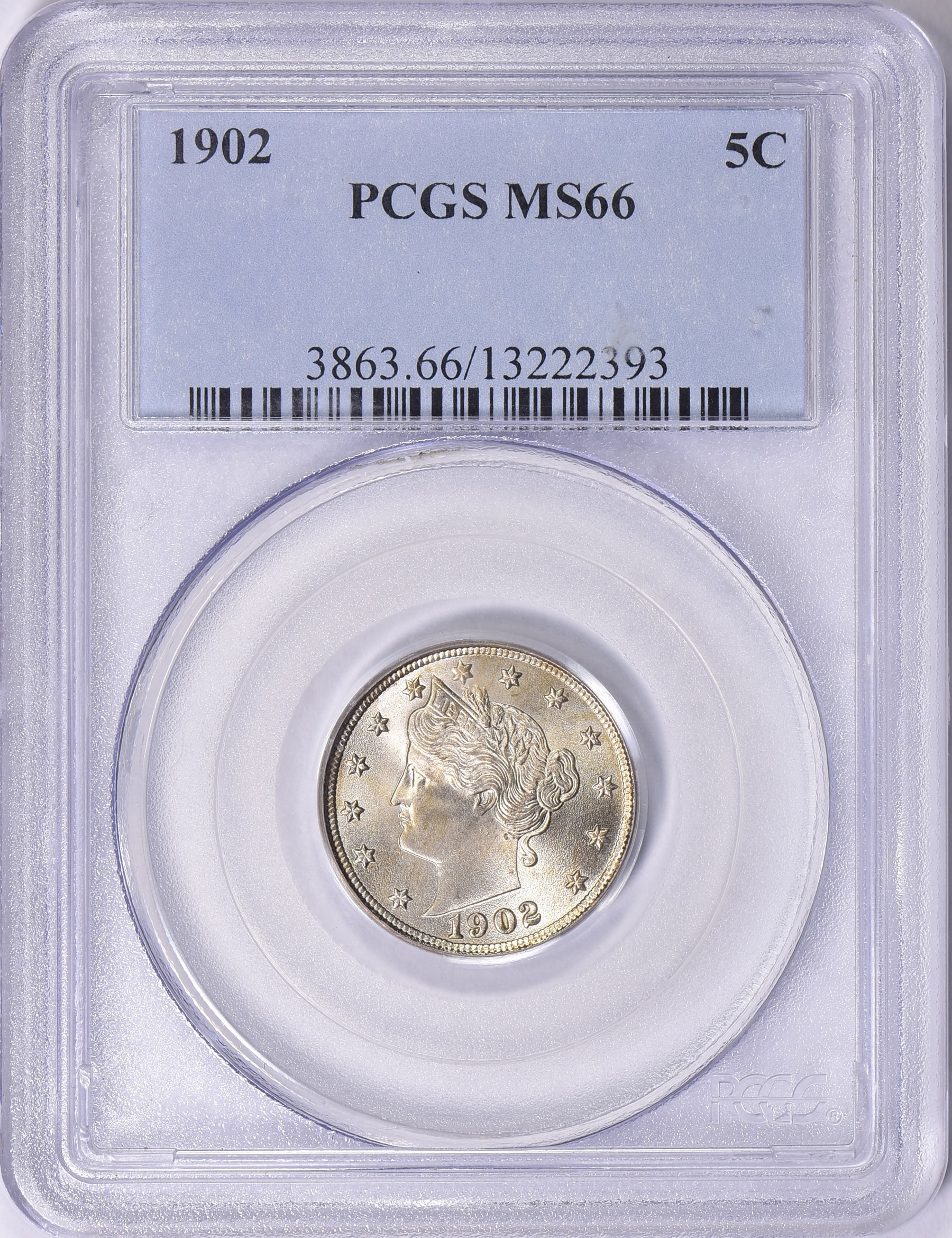 1902 Liberty Nickel PCGS MS-66 (Item 1745251) | GreatCollections Coin Auctions