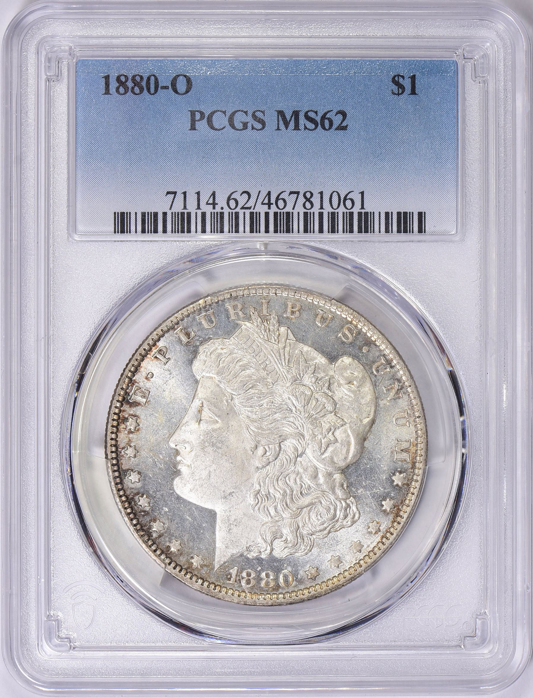 1880-O Morgan Silver Dollar PCGS MS-62 (Item 1745262) | GreatCollections Coin Auctions