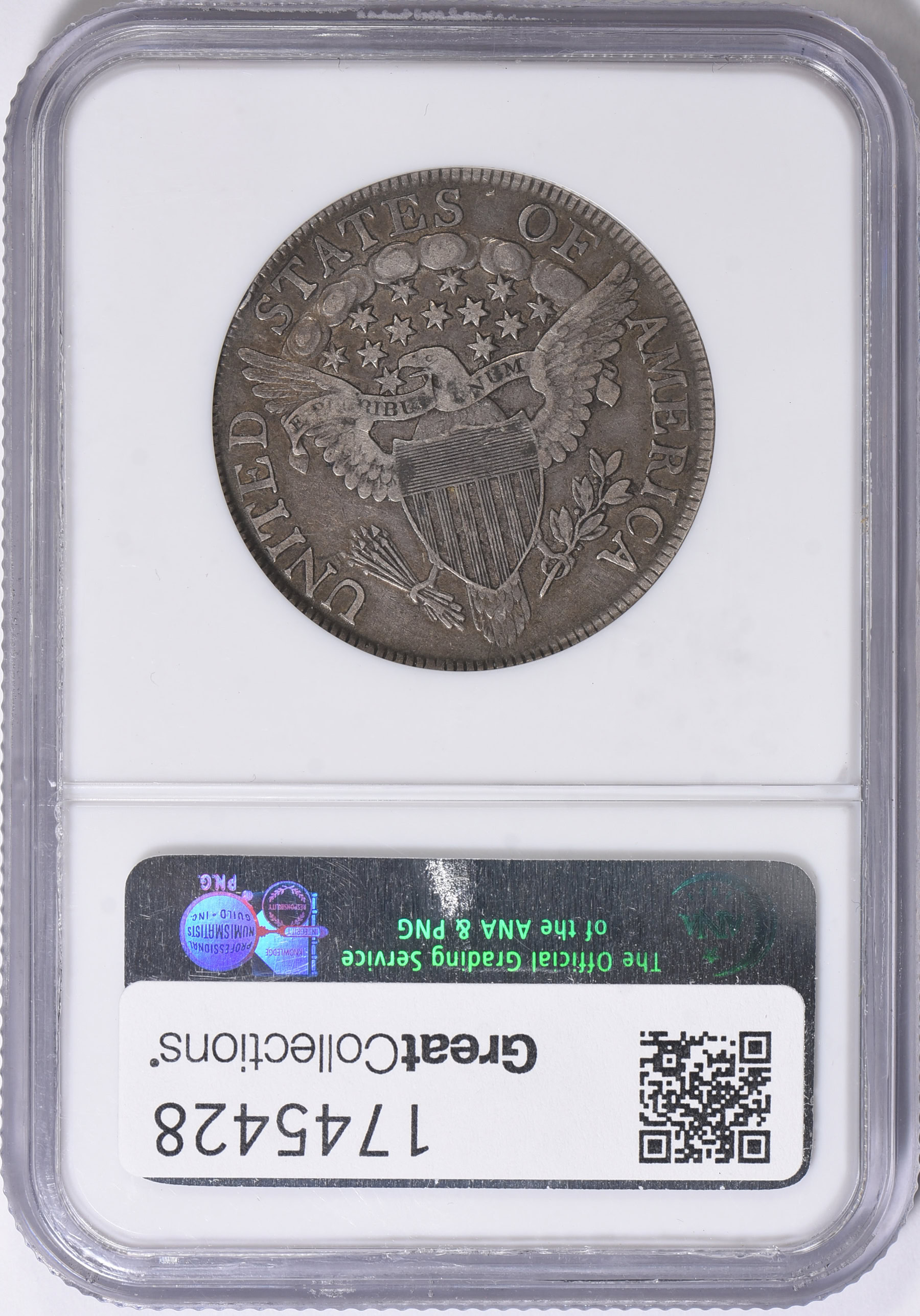 1807 Draped Bust Half Dollar NGC VF-30 (CAC Green) (Item 1745428) | GreatCollections Coin Auctions