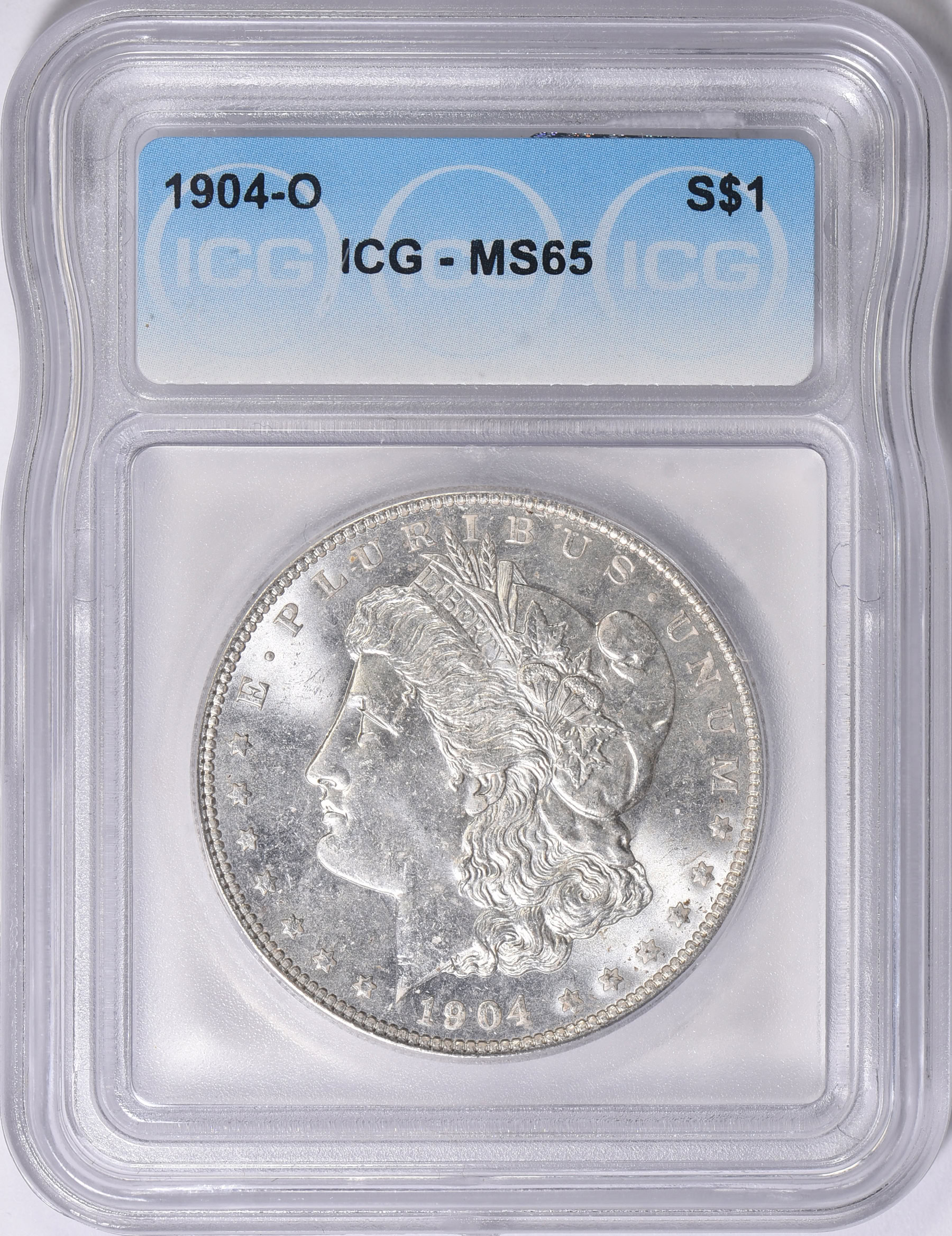 1904-O Morgan Silver Dollar ICG MS-65 (Item 1745509) | GreatCollections Coin Auctions