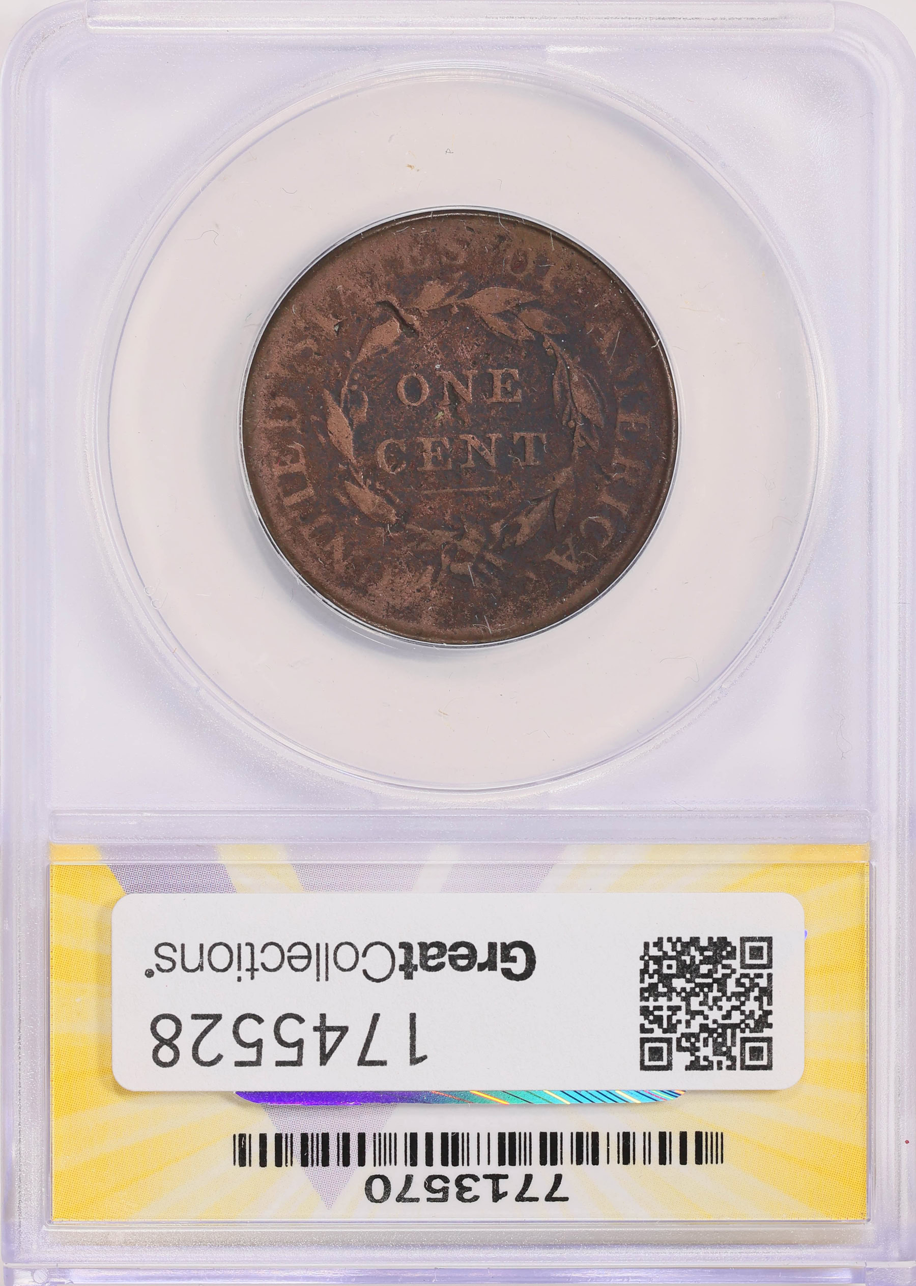 1808 Classic Cent S-278 ANACS VG-08 Details (Item 1745528 ...