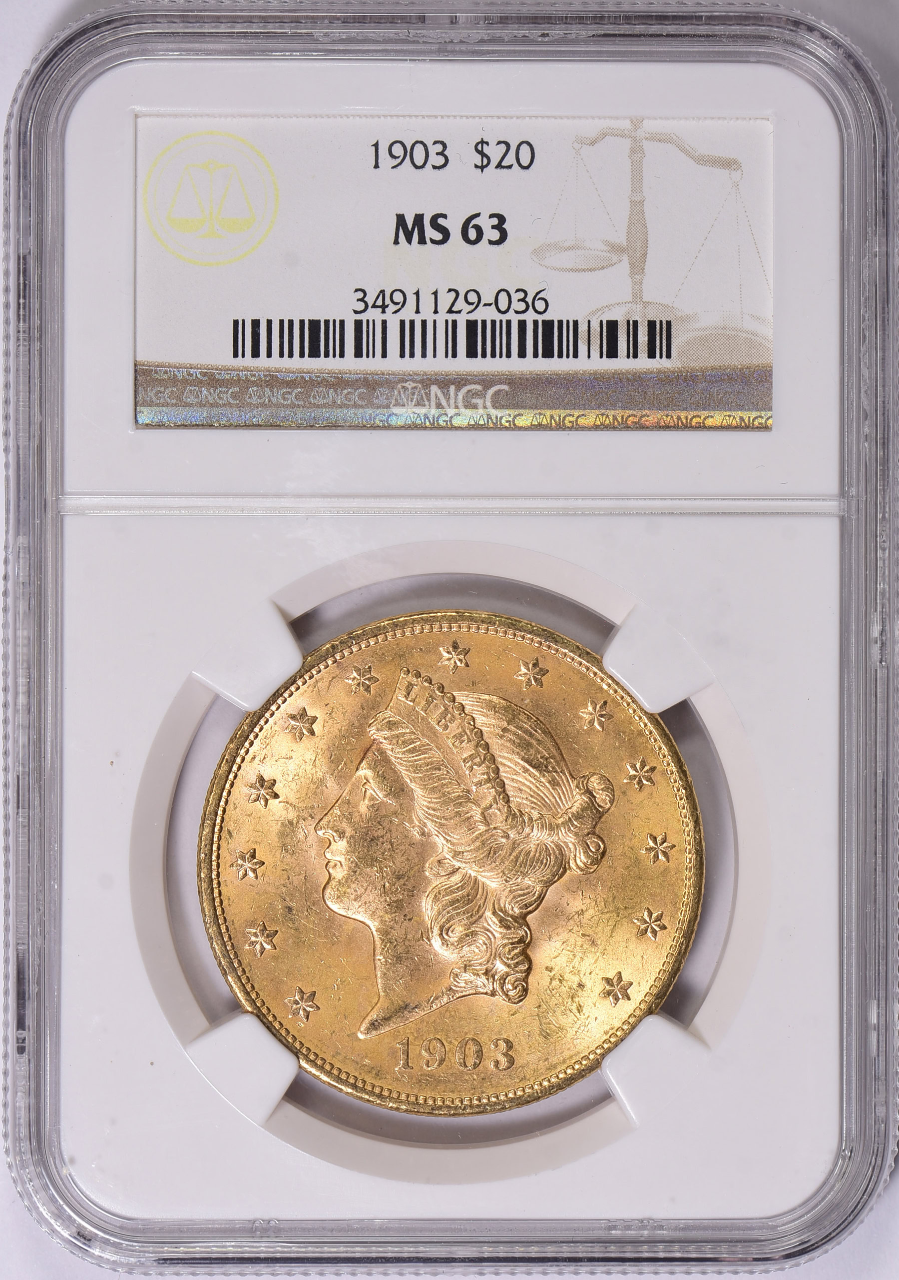 1903 Liberty Gold Double Eagle NGC MS-63 (Item 1745667 ...