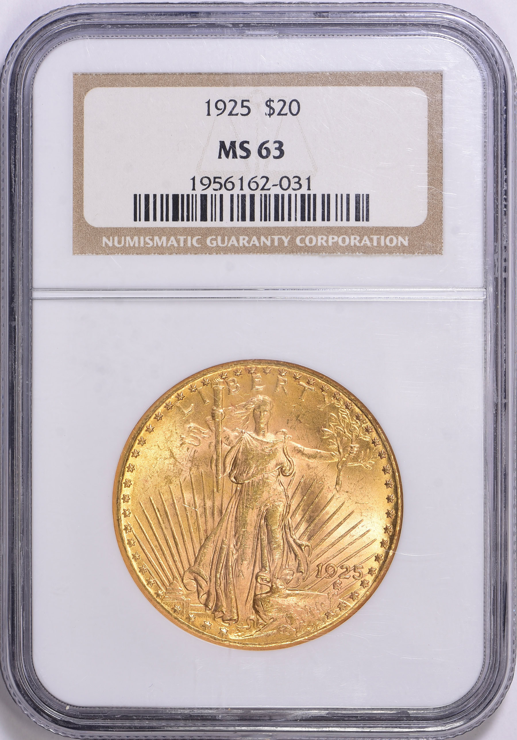 1925 Saint-Gaudens Gold Double Eagle NGC MS-63 (Item 1745669) | GreatCollections Coin Auctions