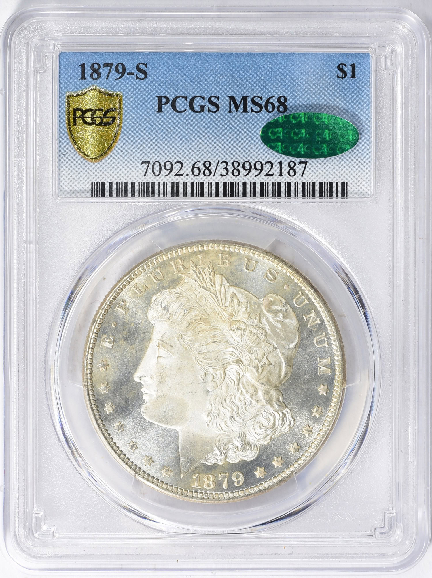 1879-S Morgan Silver Dollar PCGS MS-68 (CAC Green) (Item 1745956 ...
