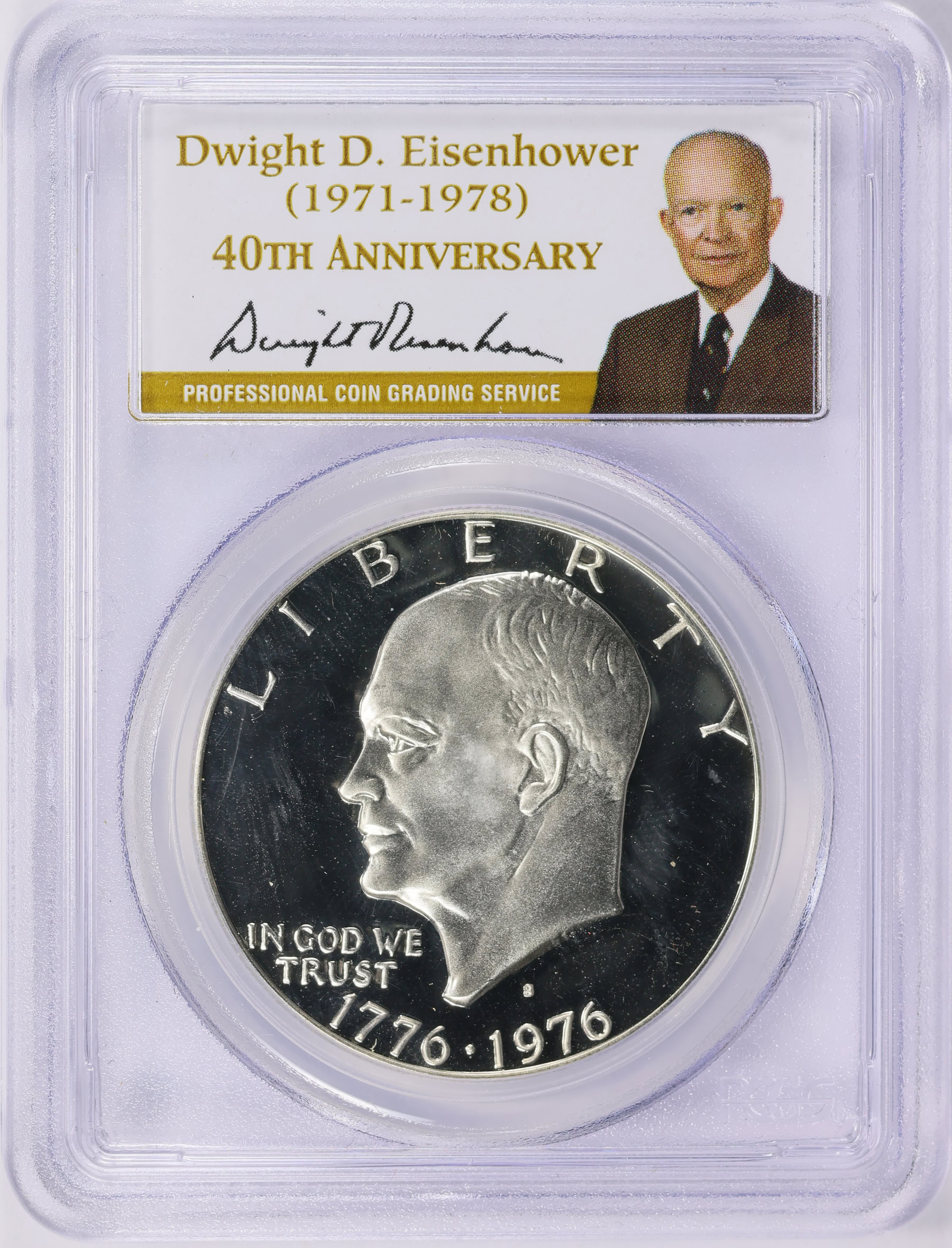 1976-S Eisenhower Dollar Silver PCGS Proof-69 DCAM (Dwight D. Eisenhower Label) (Item 1746666 ...
