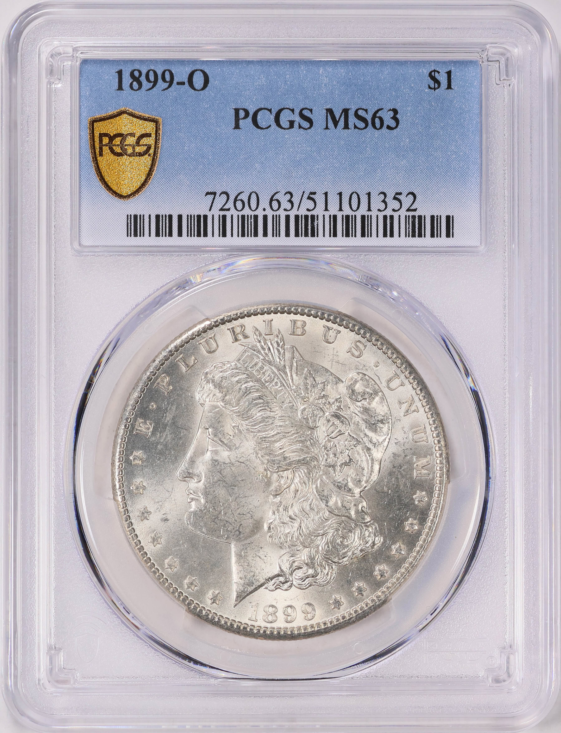 1899-O Morgan Silver Dollar PCGS MS-63 (Item 1746942) | GreatCollections Coin Auctions