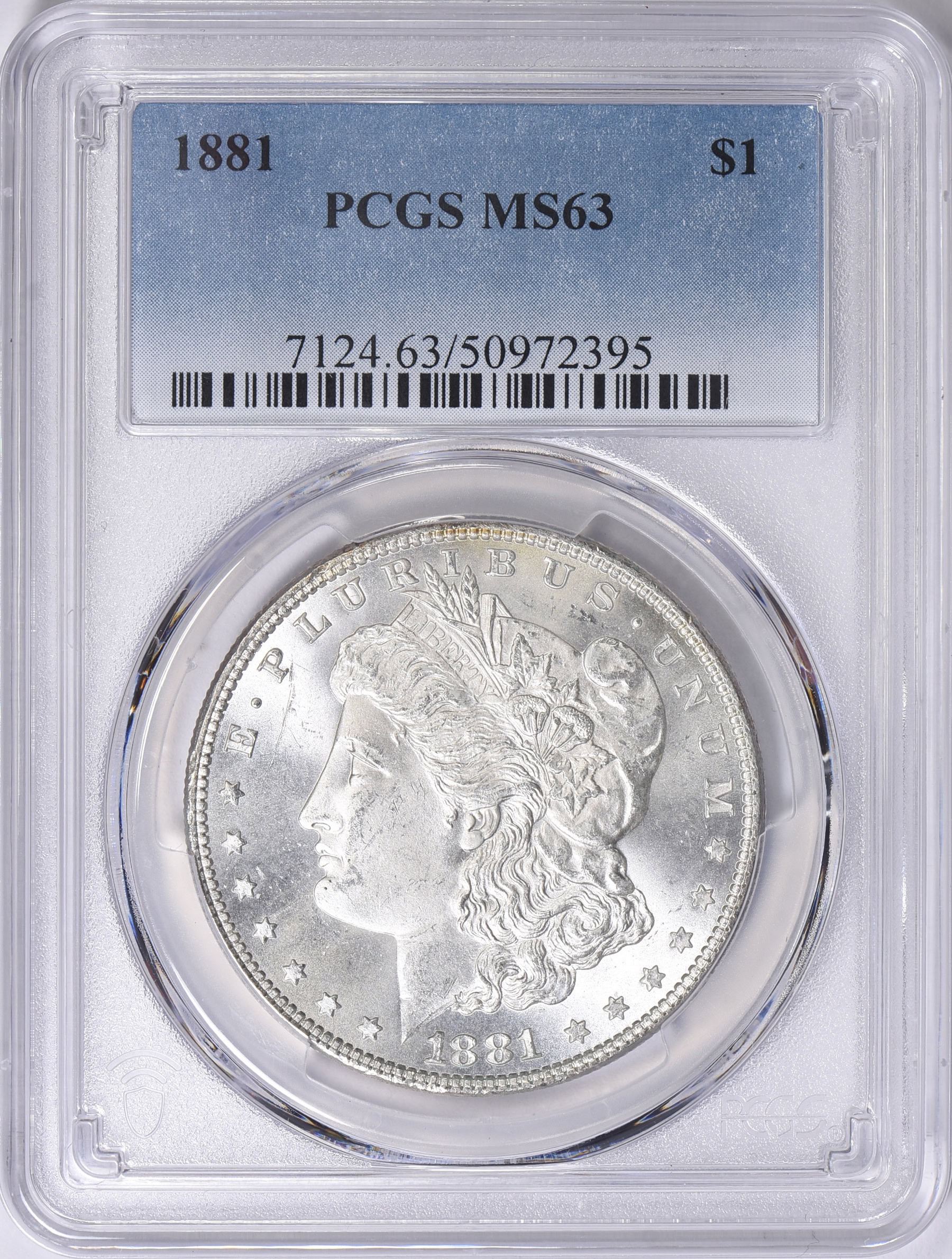 1881 Morgan Silver Dollar PCGS MS-63 (Item 1747035) | GreatCollections Coin Auctions