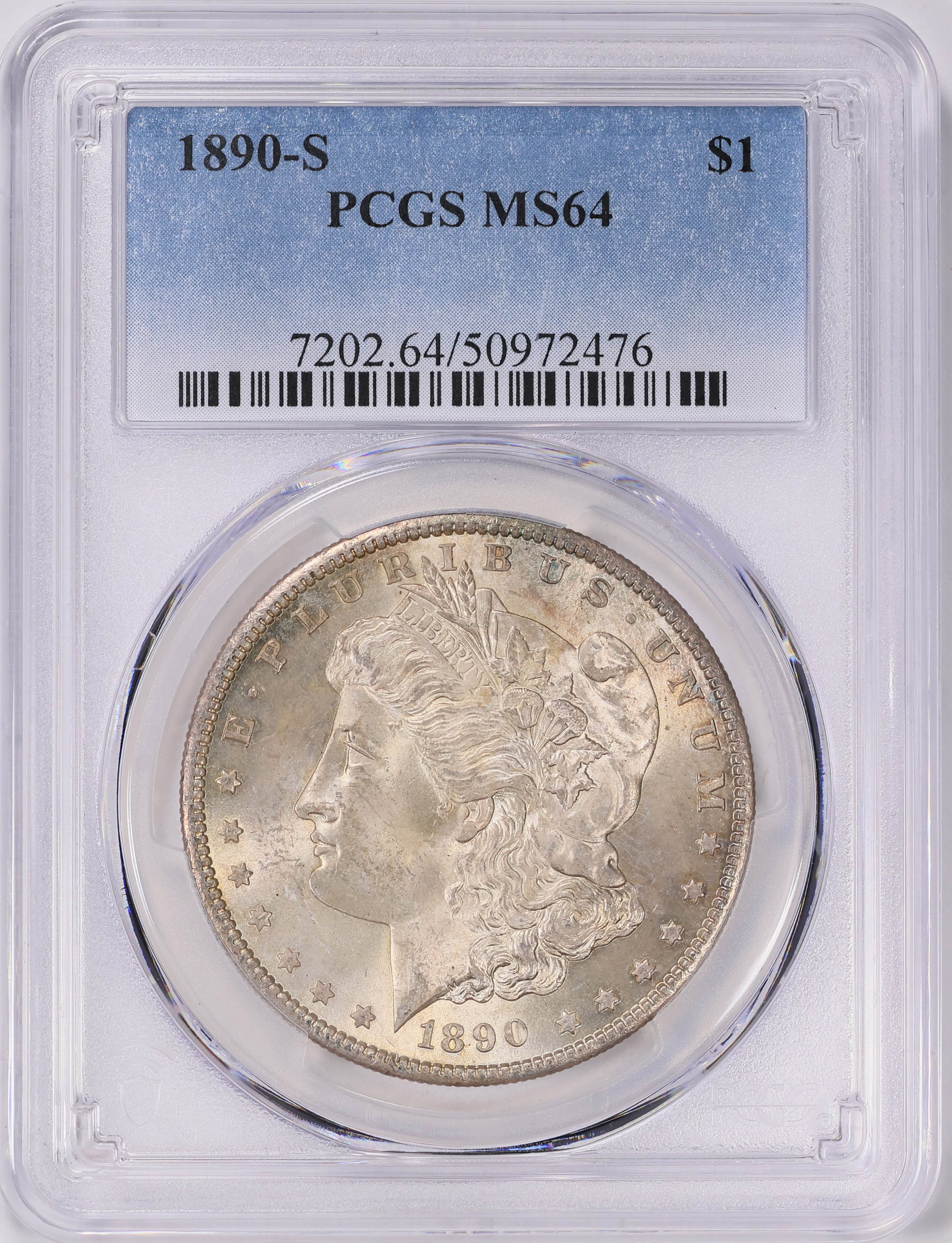 1890-S Morgan Silver Dollar PCGS MS-64 (Item 1747059) | GreatCollections Coin Auctions