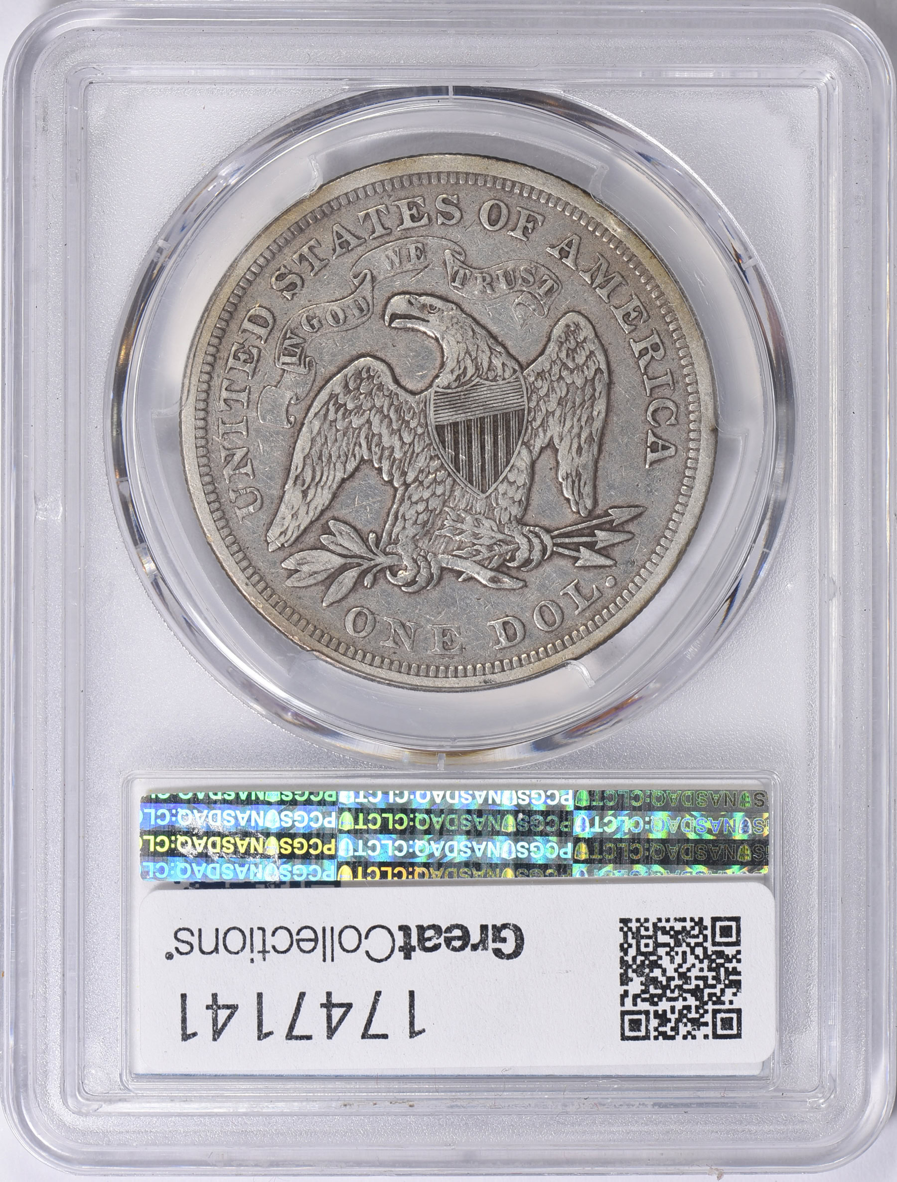 1872 Seated Liberty Silver Dollar PCGS VF-20 (Item 1747141) | GreatCollections Coin Auctions