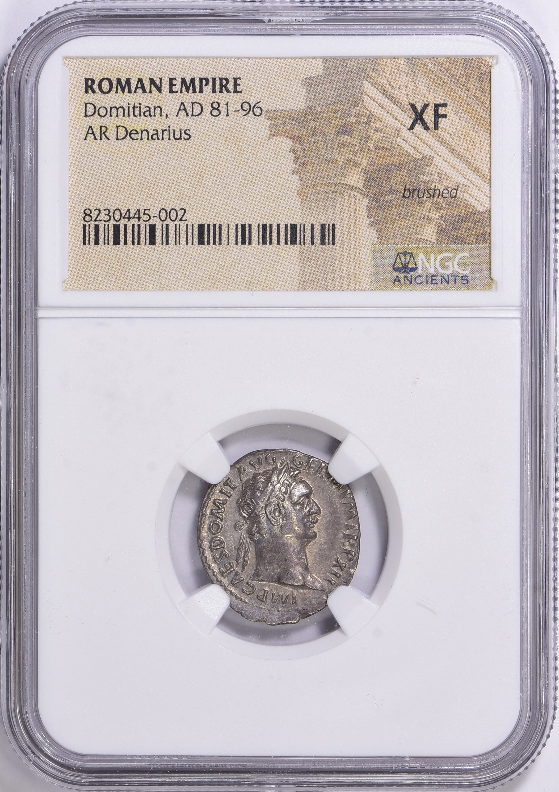 Ancient Roman Empire, Domitian (A.D. 81-96) A.D. 92 AR Denarius Rome ...