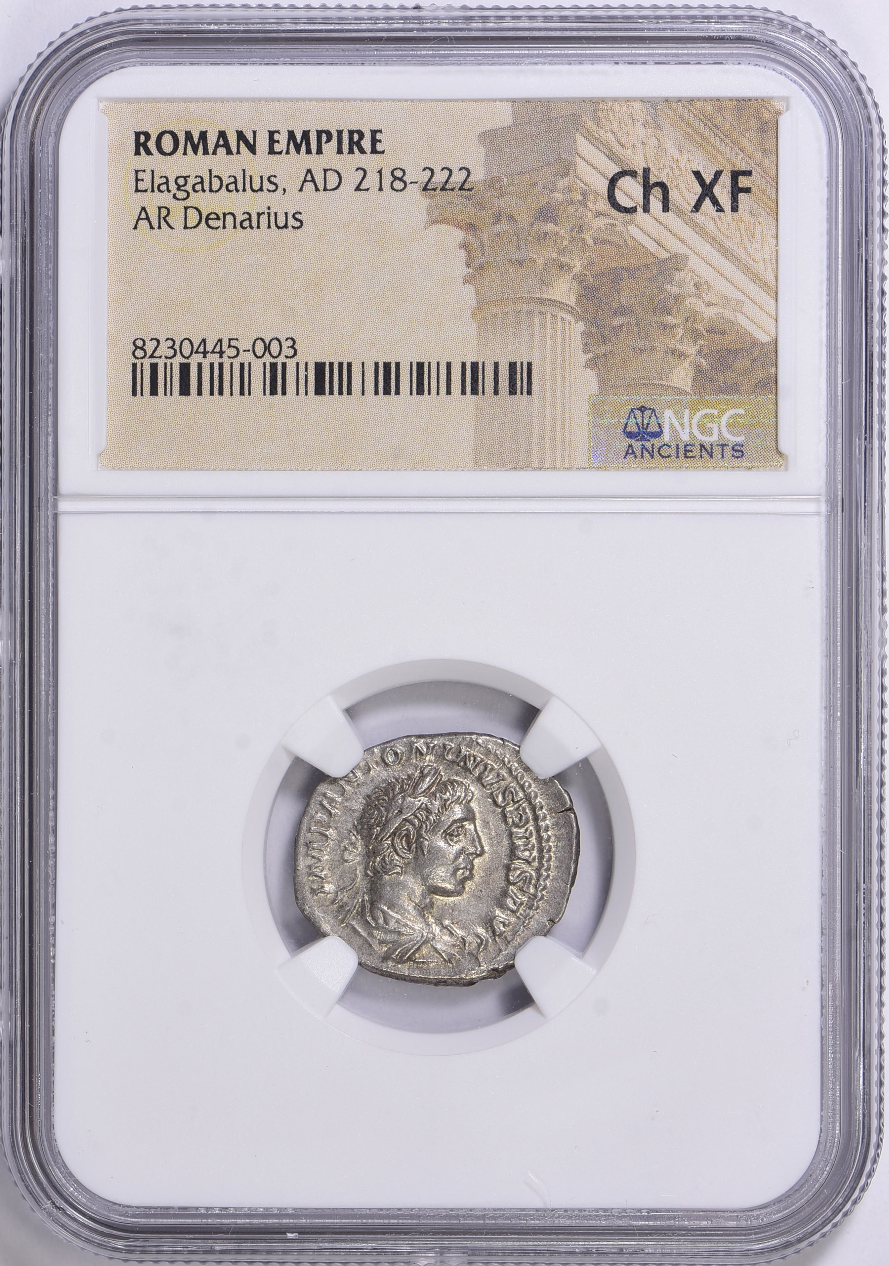 Ancient Roman Empire, Elagabalus (A.D. 218-222) c.A.D. 220-221 AR ...