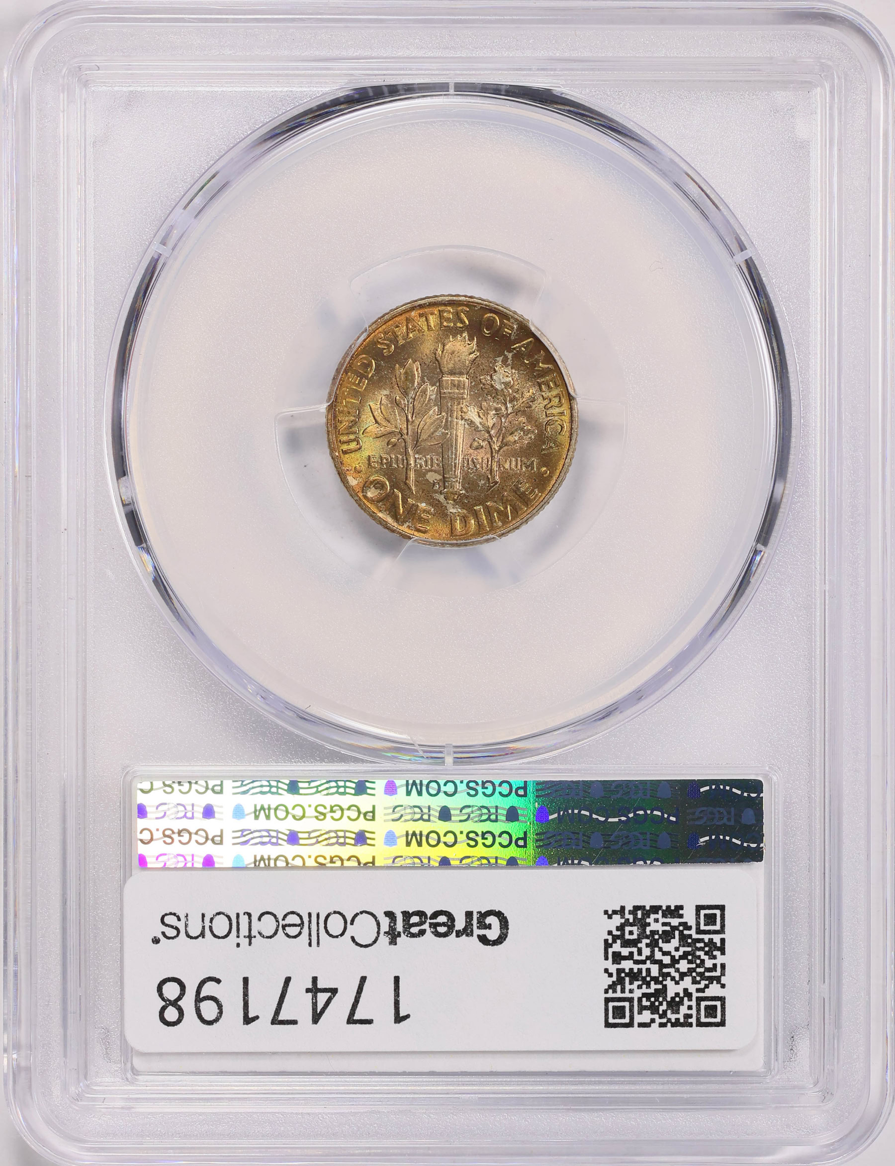 1958-D Roosevelt Dime PCGS MS-66 FB (Toned) (Item 1747198 ...