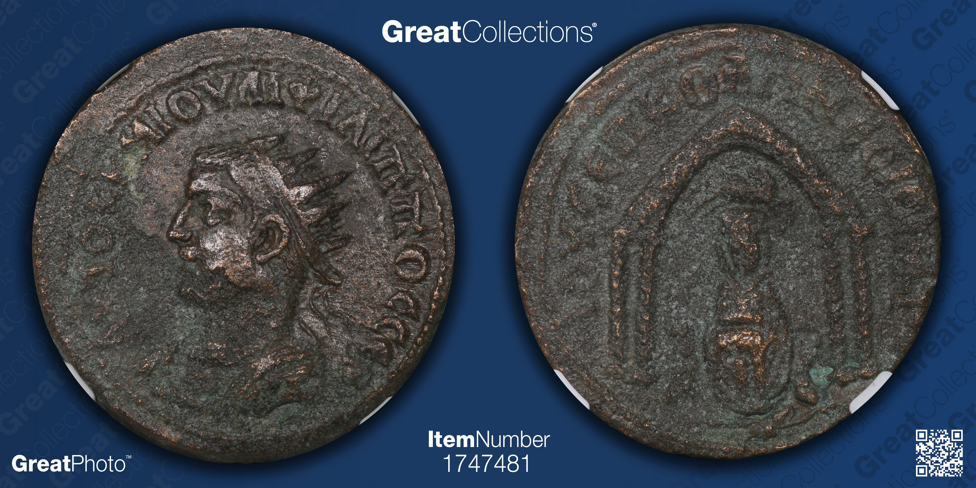 Ancient Roman Empire, Provincial Mesopotamia. Philip II (A.D. 247-249 ...