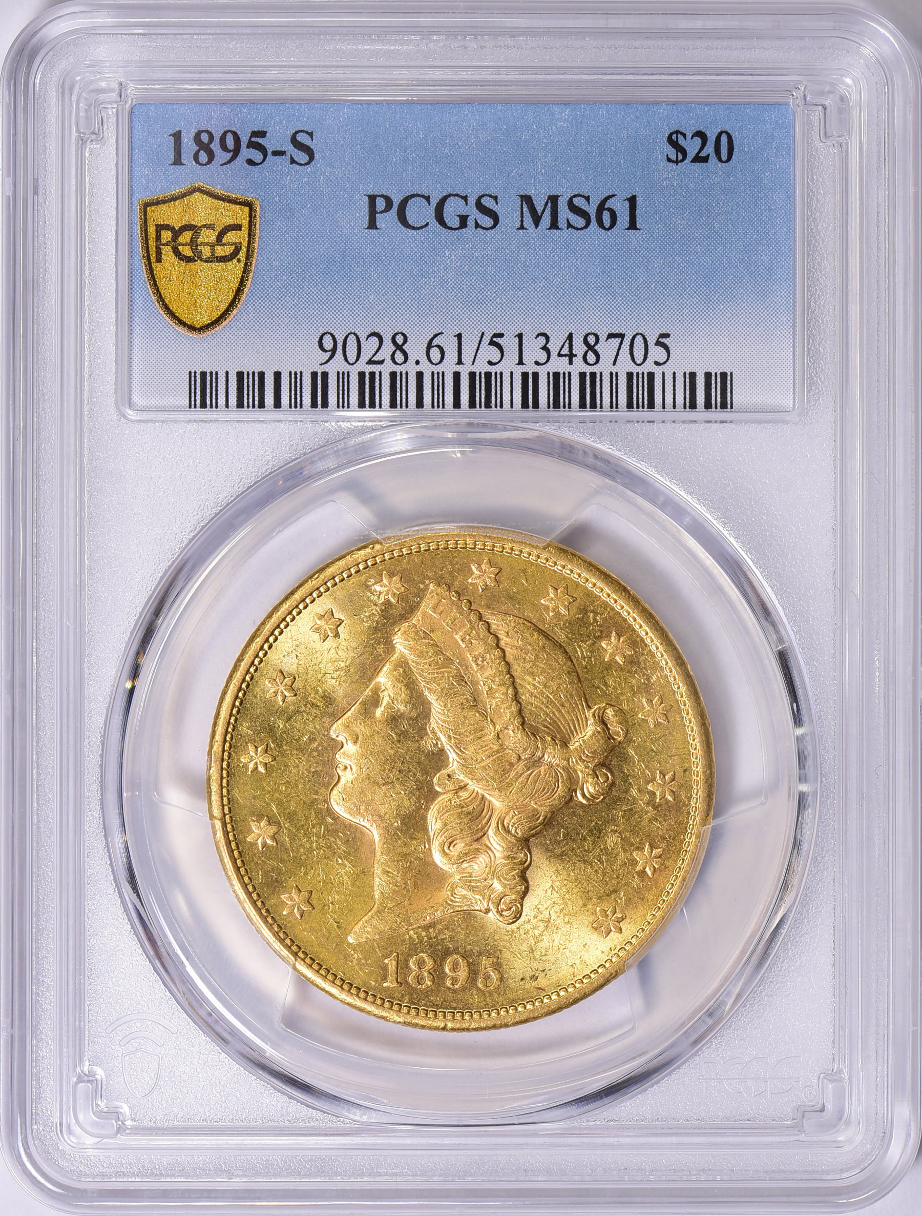 1895-S Liberty Gold Double Eagle PCGS MS-61 (Item 1747536) | GreatCollections Coin Auctions