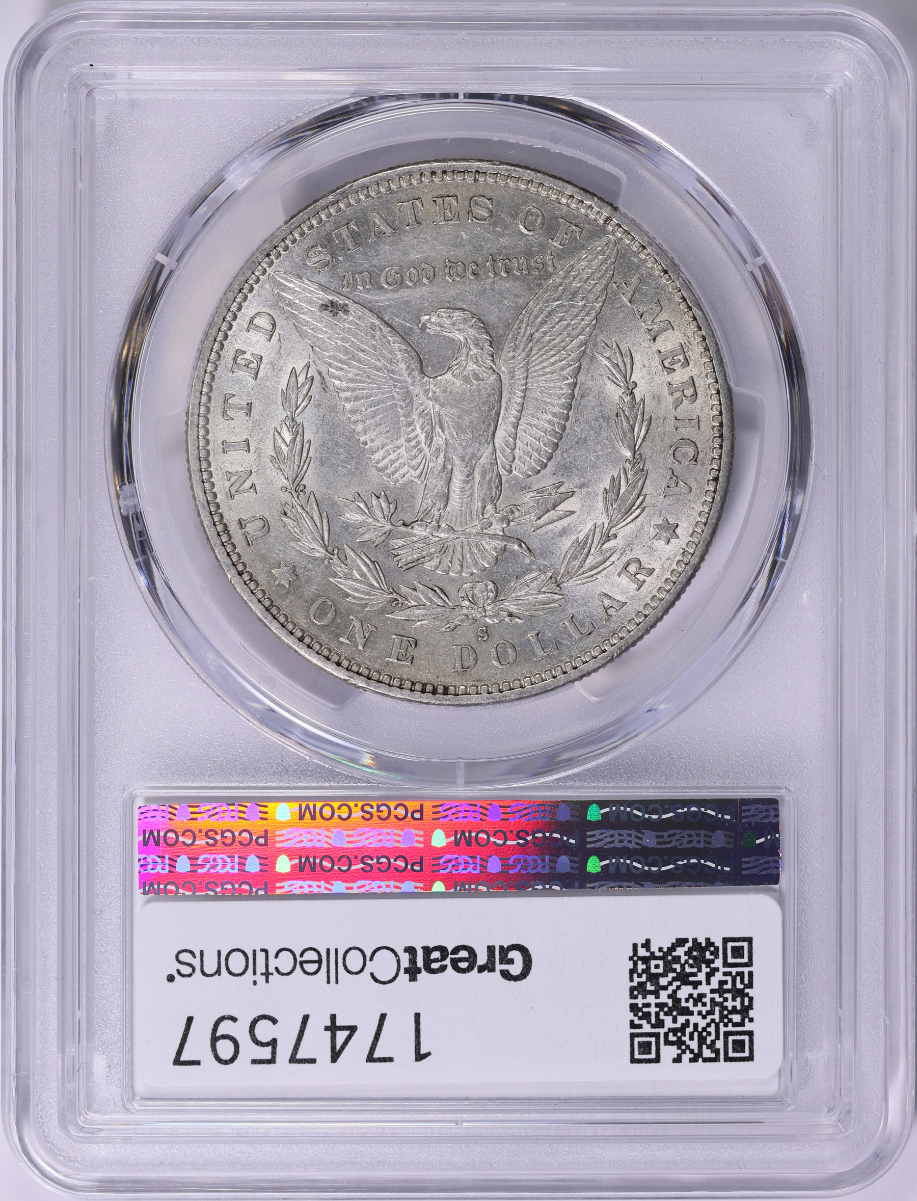 1884-S Morgan Silver Dollar PCGS AU-53 (Item 1747597) | GreatCollections Coin Auctions