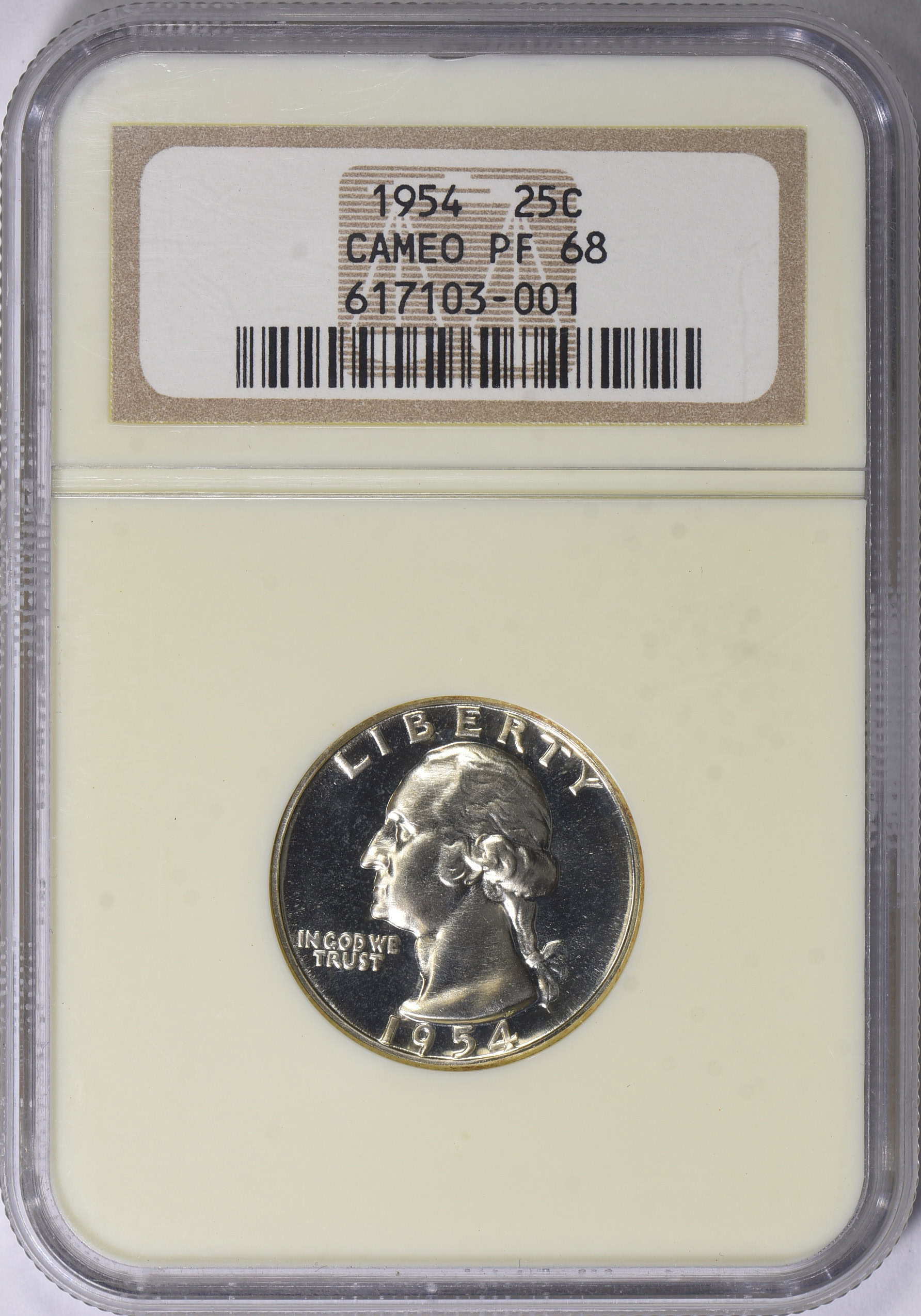 1954 Washington Quarter NGC Proof-68 CAMEO (Item 1747774) | GreatCollections Coin Auctions