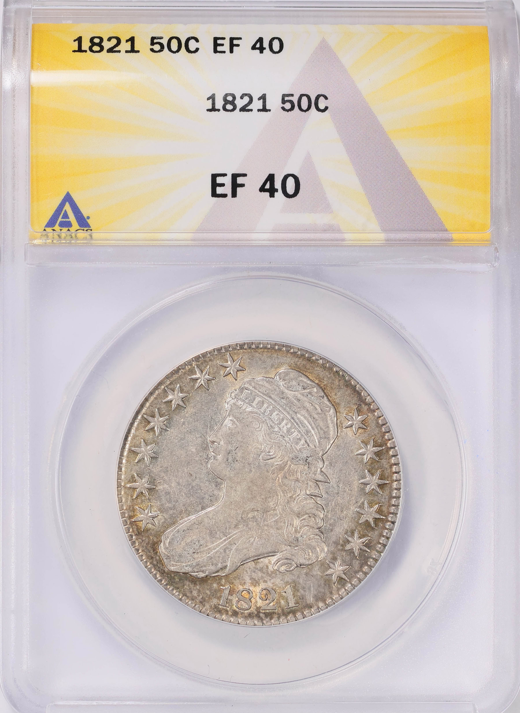 1821 Capped Bust Half Dollar ANACS XF-40 (Item 1747794) | GreatCollections Coin Auctions