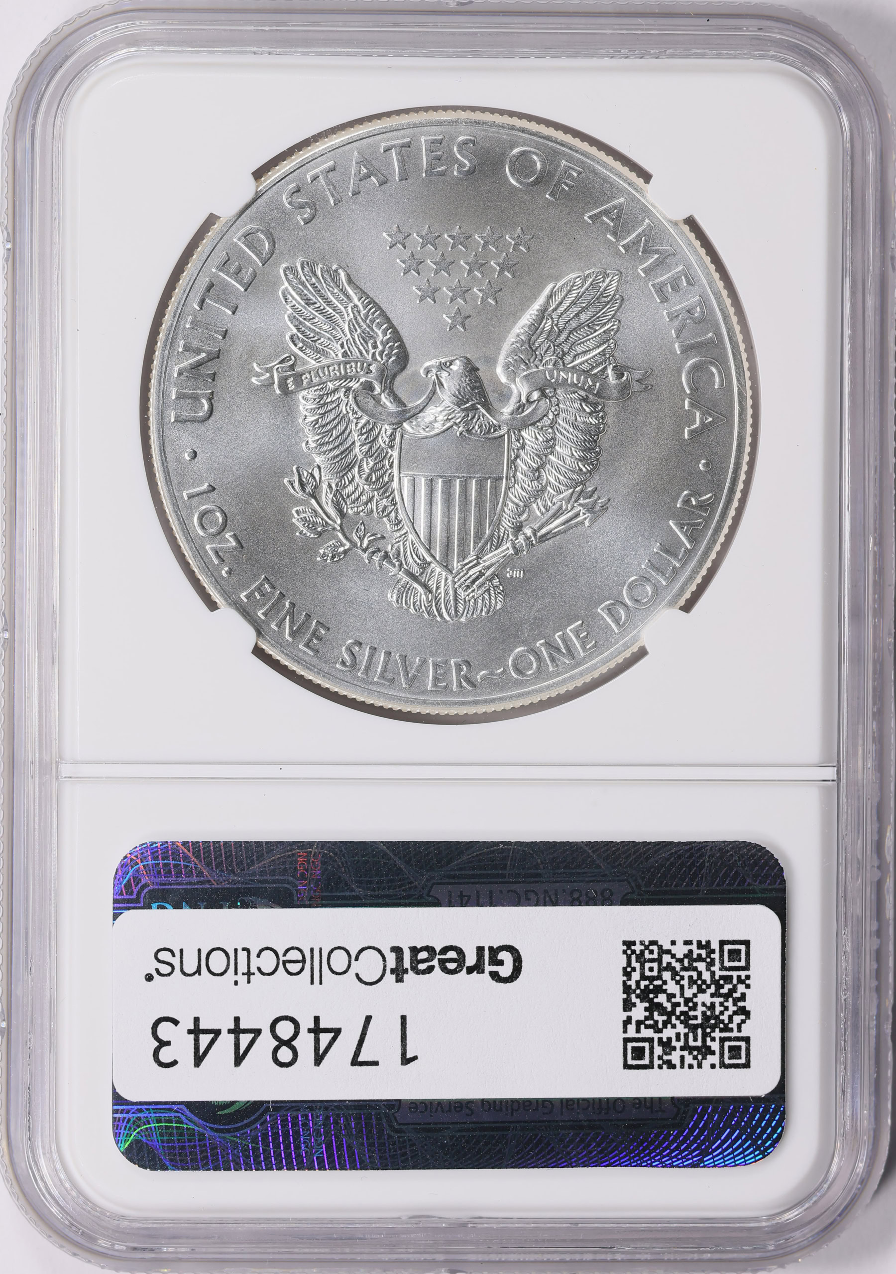2014 $1 Silver Eagle First Releases NGC MS-70 (Eagle Label) (Item 1748443) | GreatCollections ...