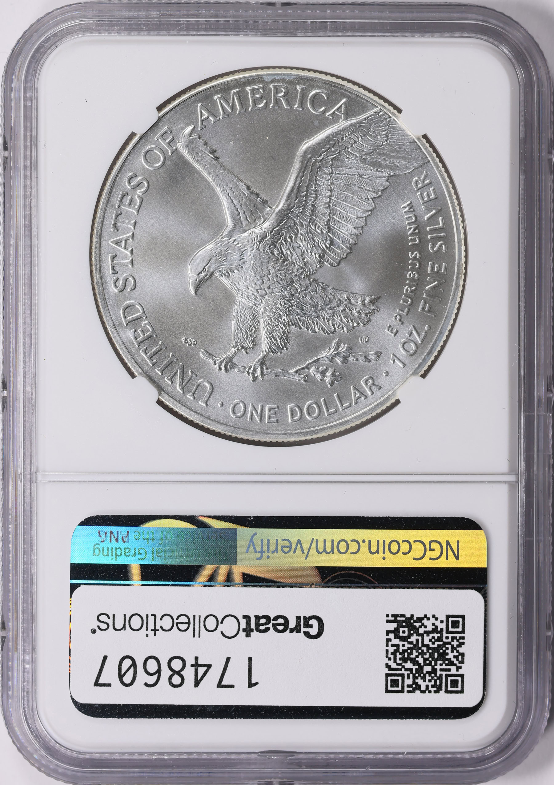 2023 $1 Silver Eagle Early Releases NGC MS-70 (Premier Select Series ...