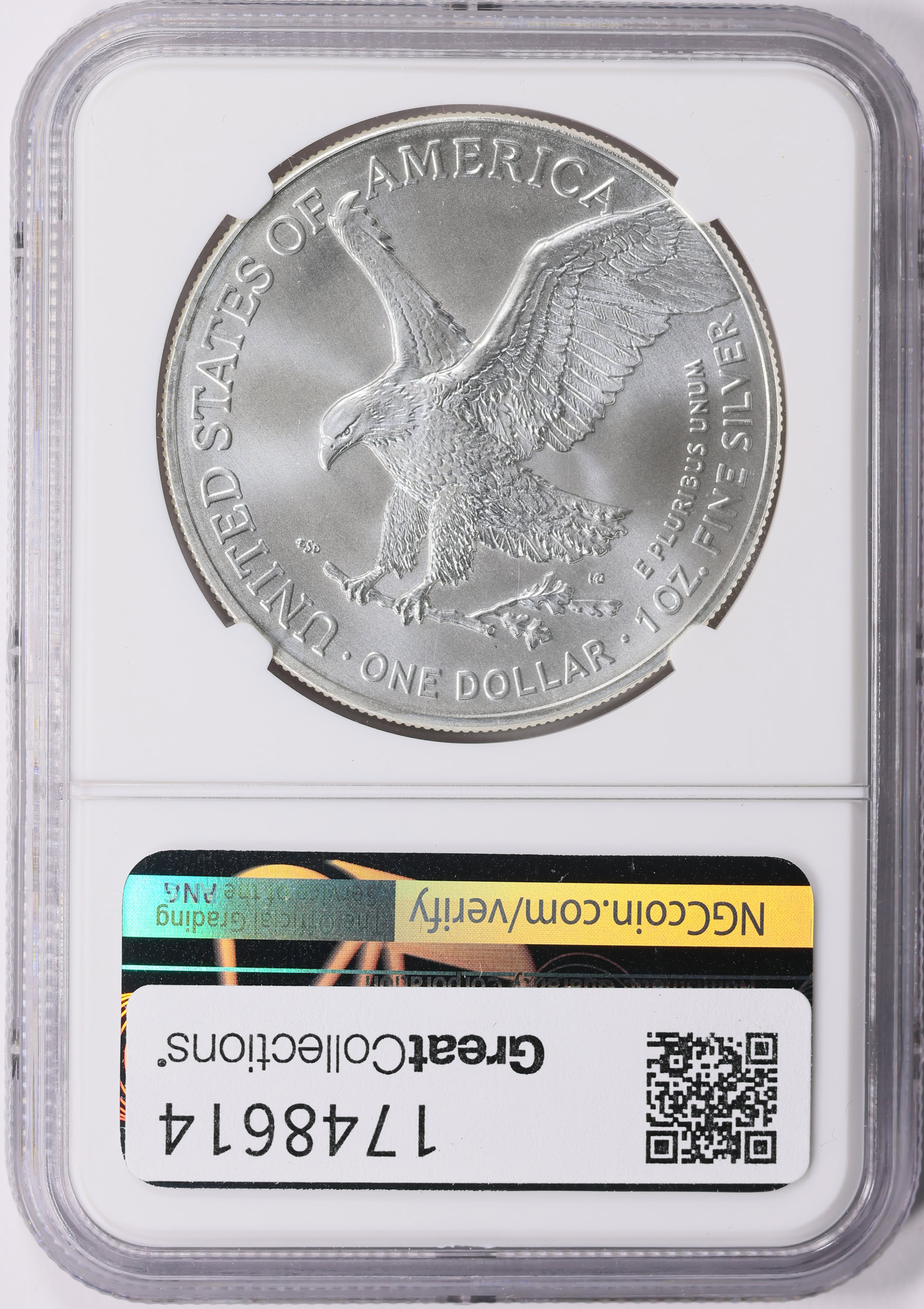 2023 $1 Silver Eagle Early Releases NGC MS-70 (Premier Select Series ...