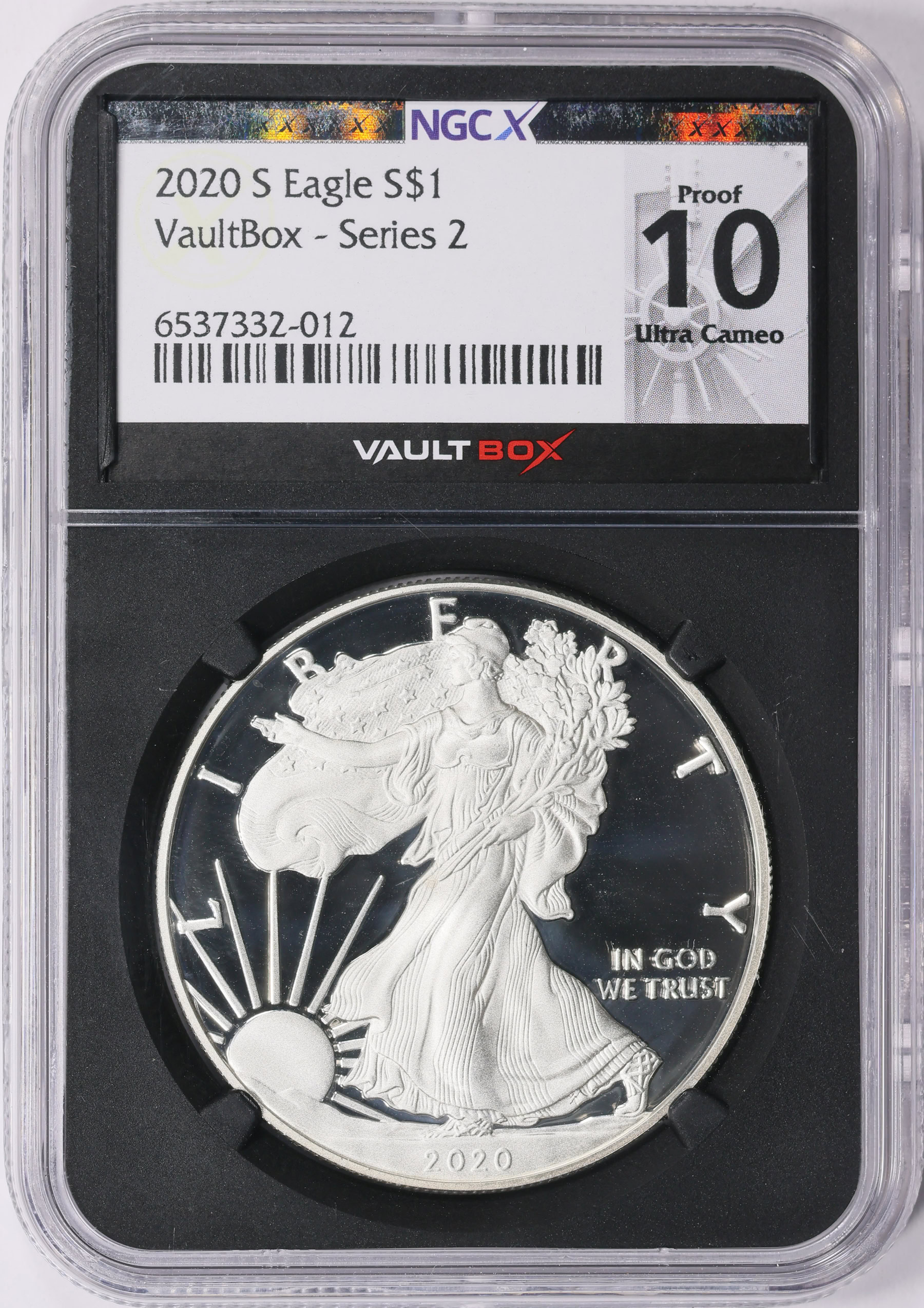 2020-S $1 Silver Eagle NGCX Proof 10 UC (NGC Proof-70 UC) (VaultBox Series 2) (Item 1748811 ...