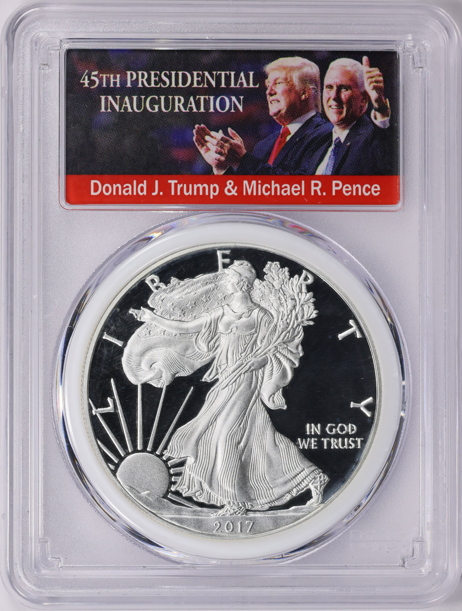 2017-S $1 Silver Eagle First Strike From the Congratulations Set PCGS Proof-70 DCAM (Donald ...