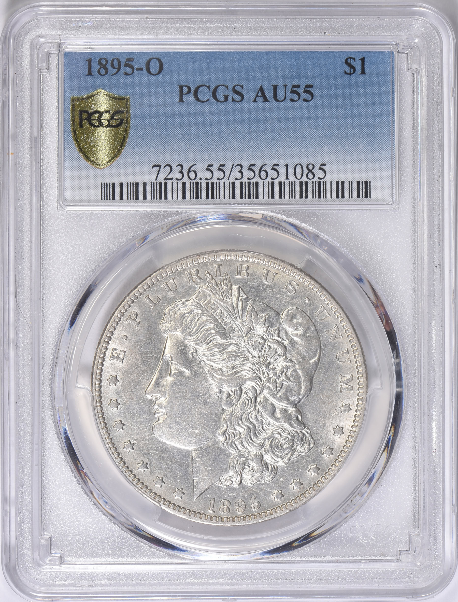 1895-O Morgan Silver Dollar PCGS AU-55 (Item 1749616) | GreatCollections Coin Auctions