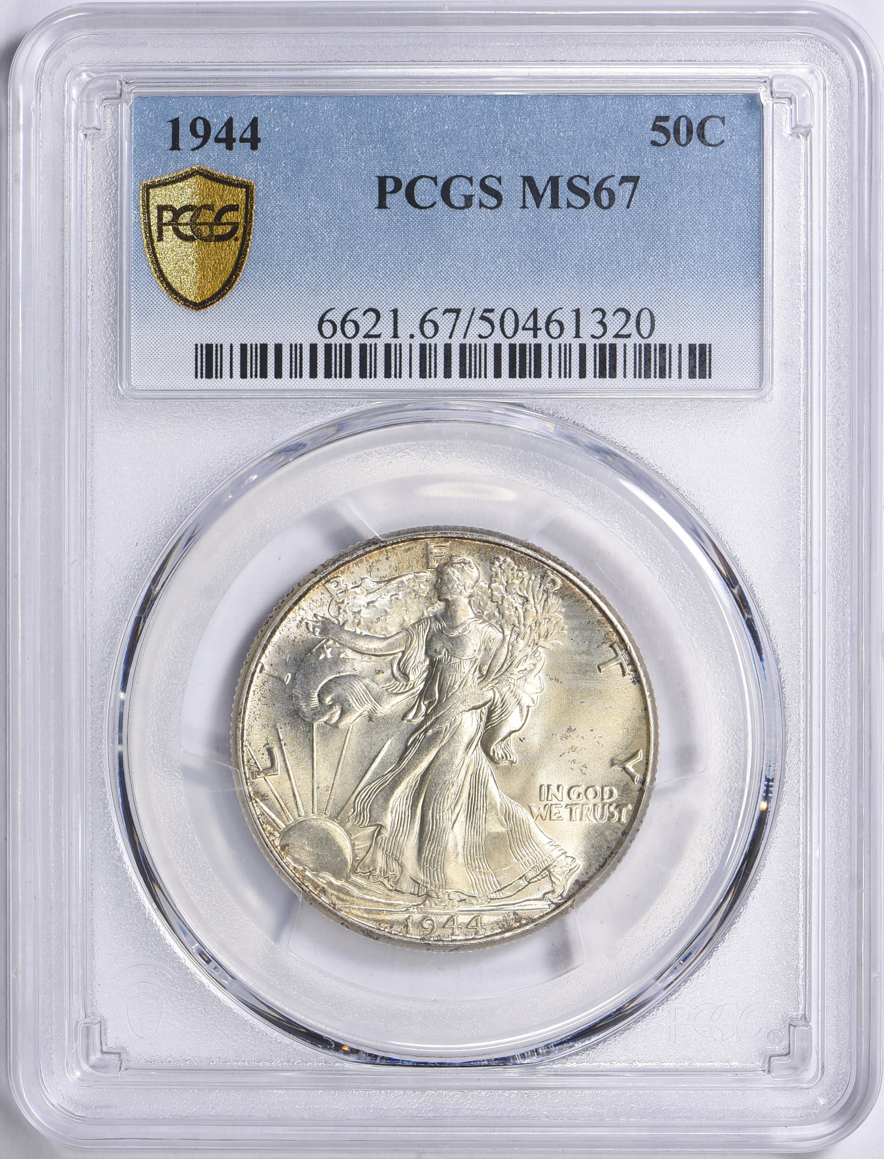 1944 Walking Liberty Half Dollar PCGS MS-67 (Item 1749627) | GreatCollections Coin Auctions