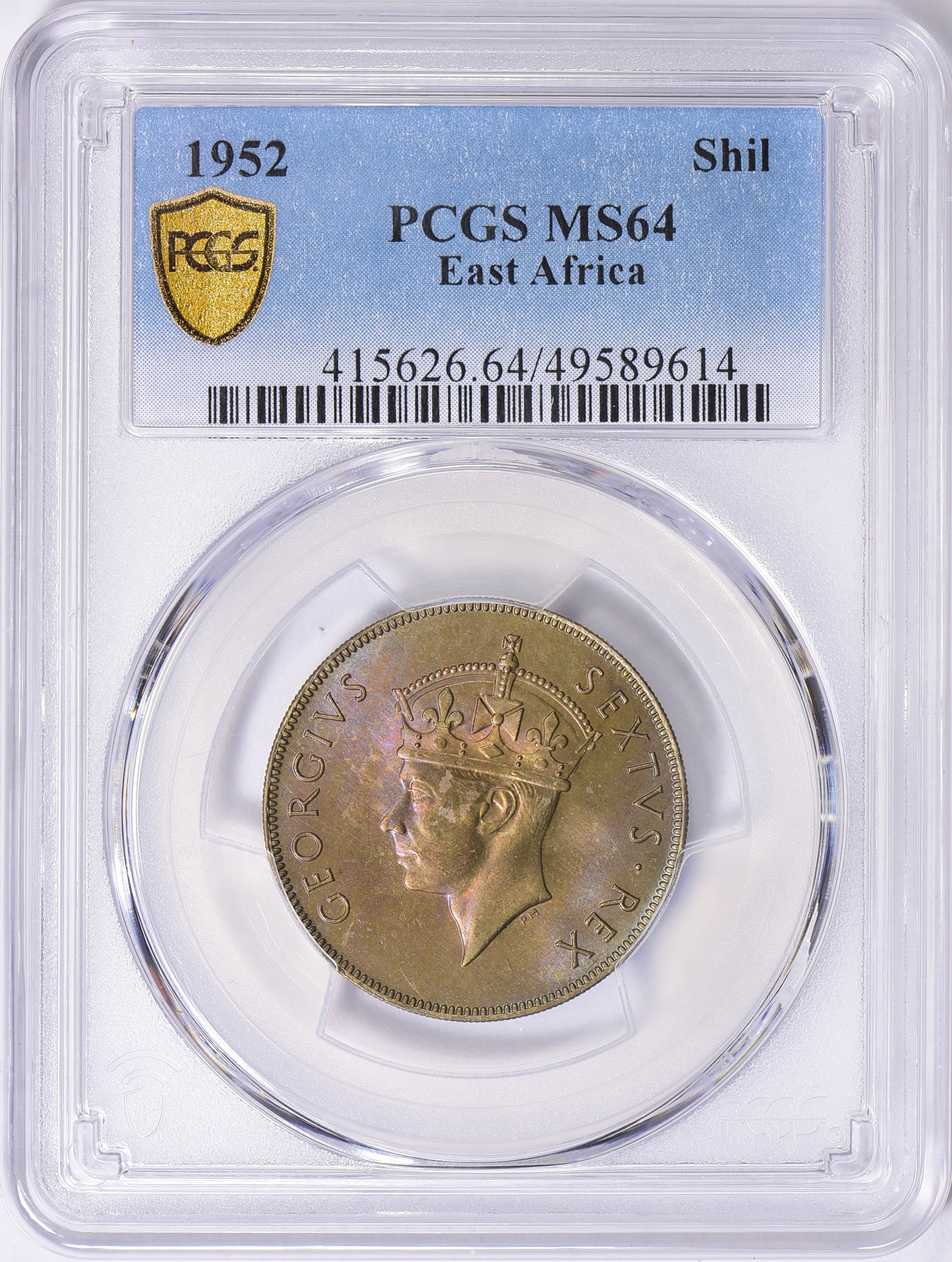 British East Africa 1952 Shilling KM-31 PCGS MS-64 (Item 1749787) | GreatCollections Coin Auctions