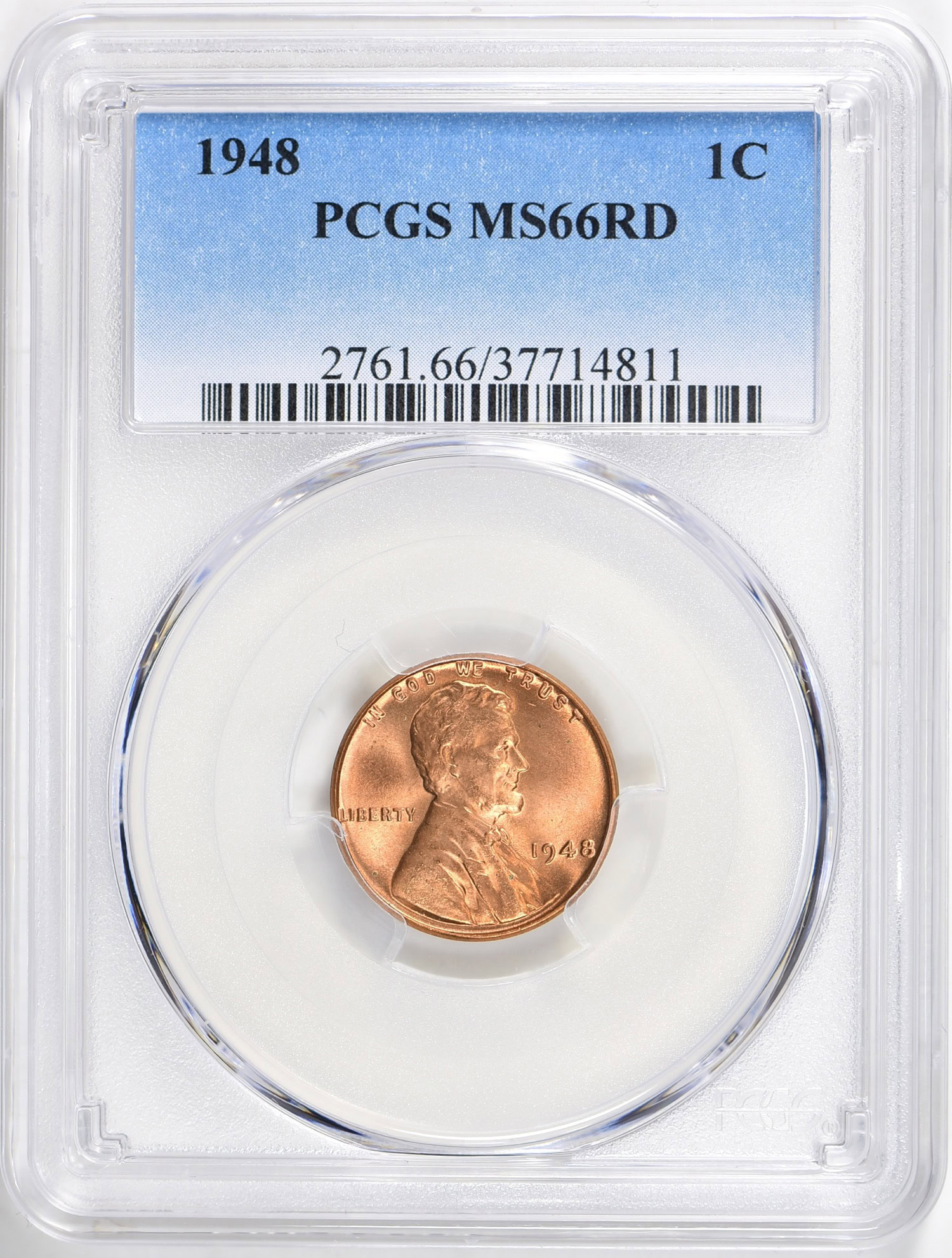 1948 Lincoln Cent PCGS MS-66 RD (Item 1749822) | GreatCollections Coin Auctions