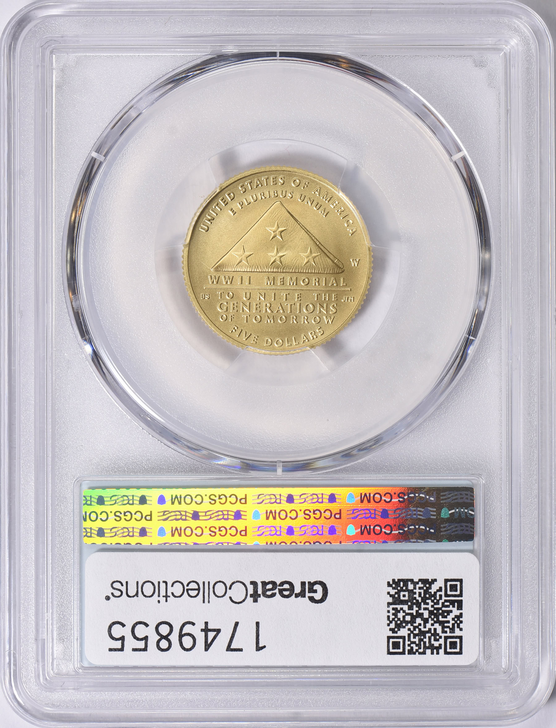 2024-W Greatest Generation $5 Gold First Strike PCGS MS-70 | PCGS Cert ...