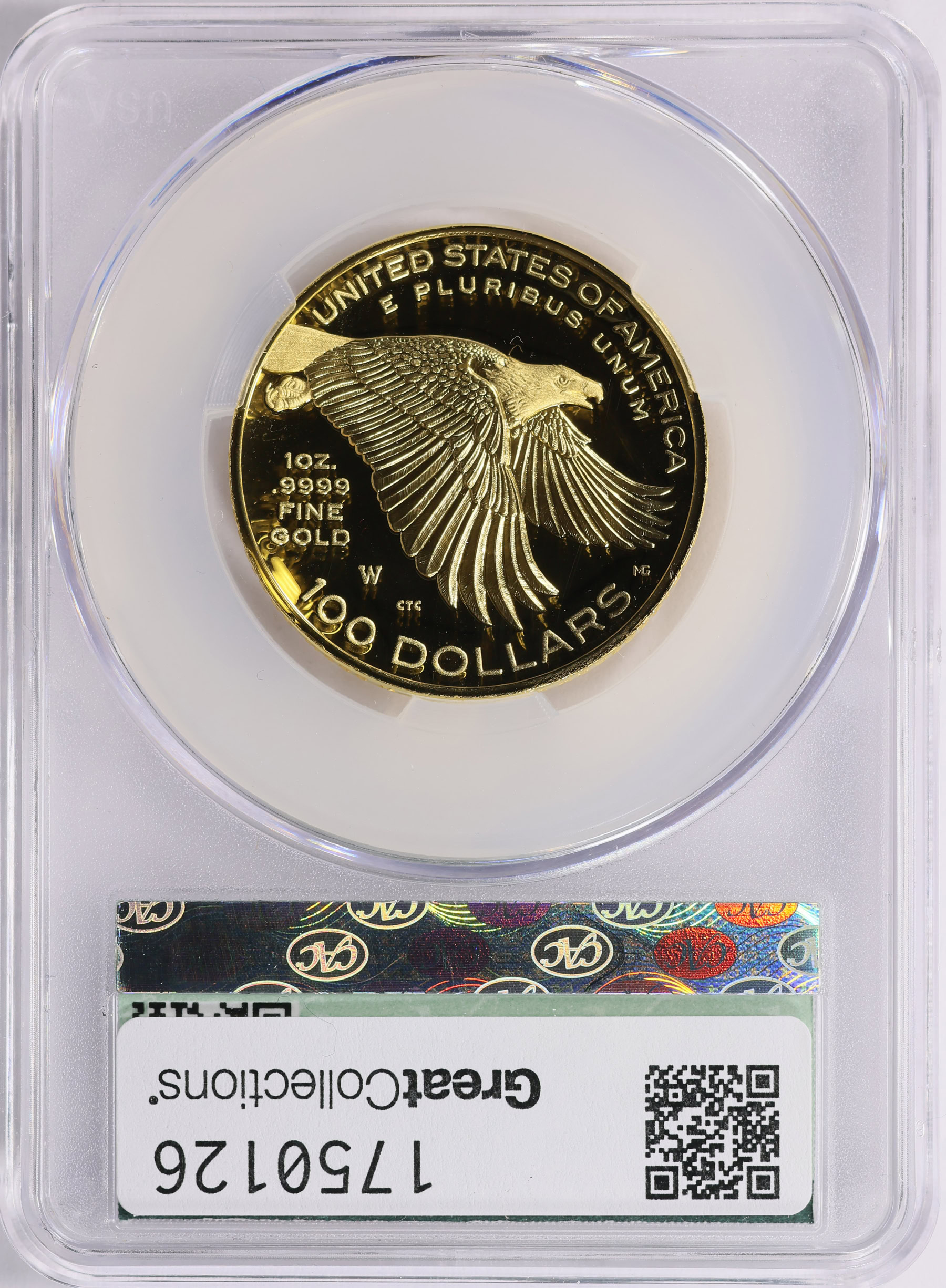 2017-W Gold $100 American Liberty High Relief 225th Anniversary U.S ...