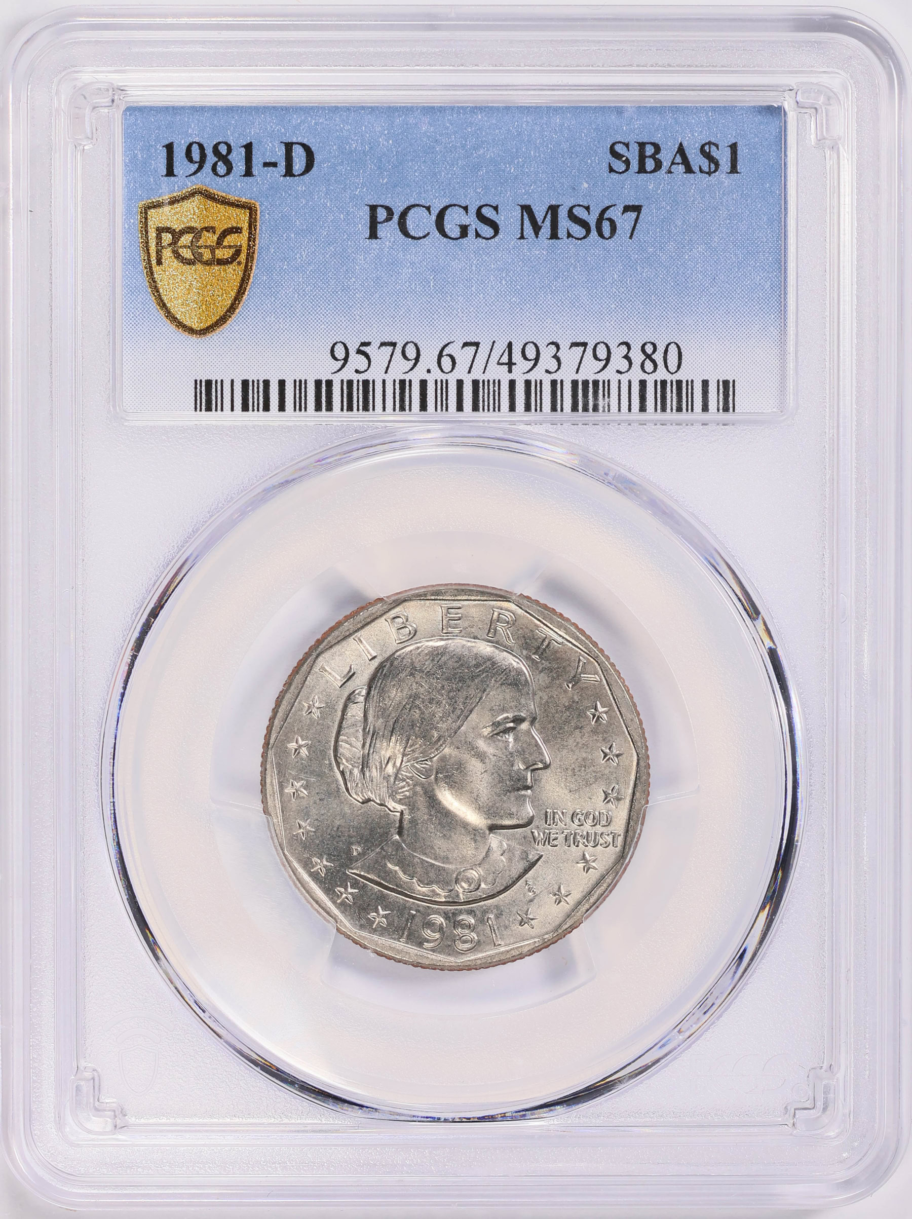 1981-D Susan B. Anthony Dollar PCGS MS-67 (Item 1750452) | GreatCollections Coin Auctions