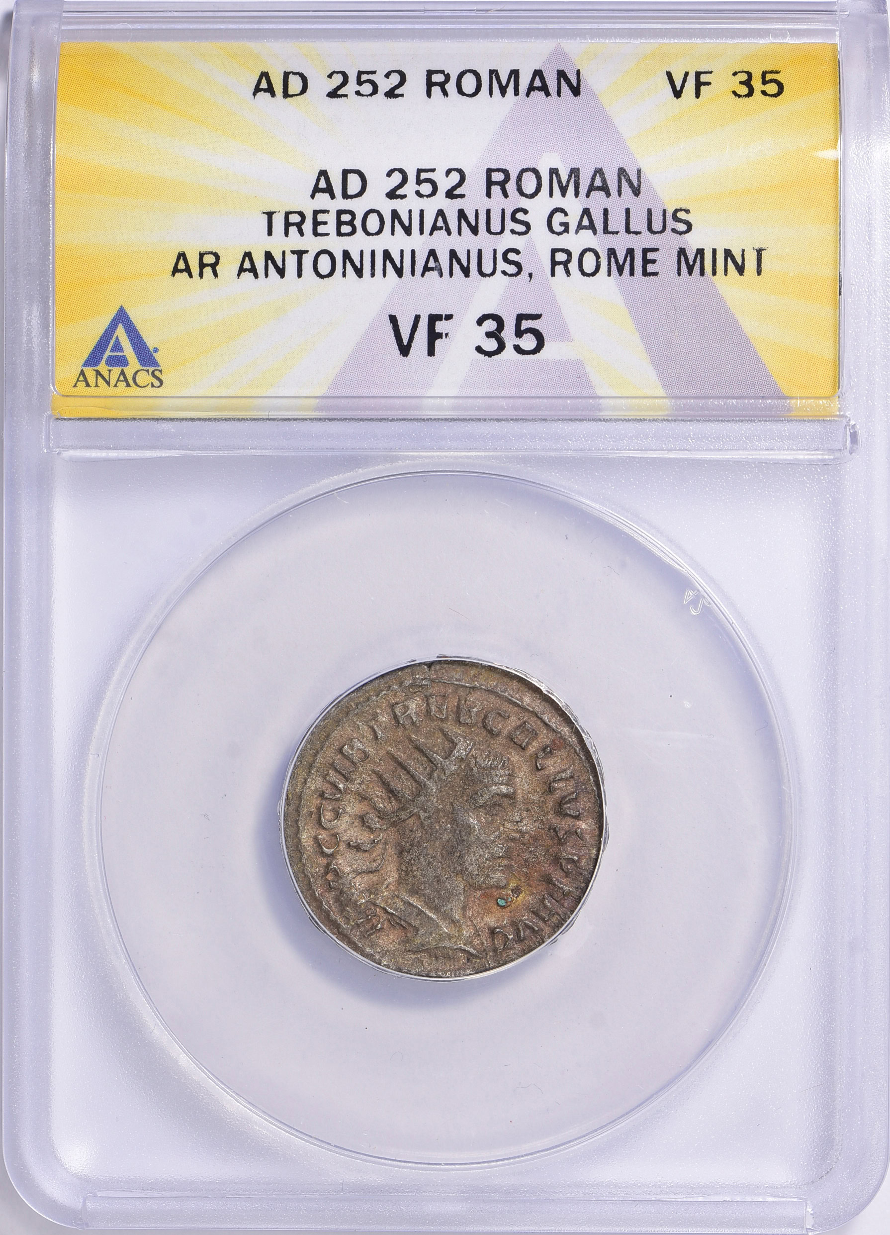 Ancient Roman Empire, Trebonianus Gallus (A.D. 251-253) A.D. 252 AR ...
