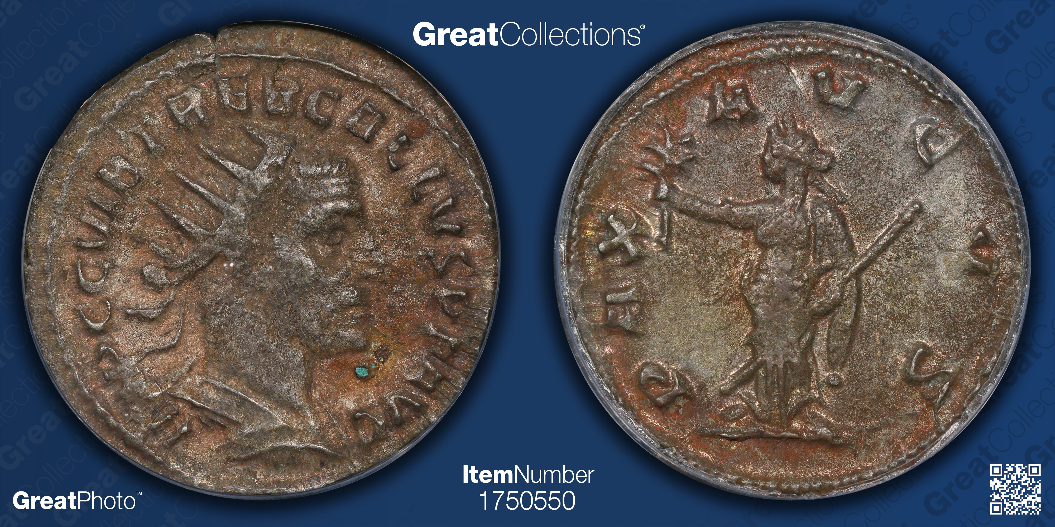 Ancient Roman Empire, Trebonianus Gallus (A.D. 251-253) A.D. 252 AR ...