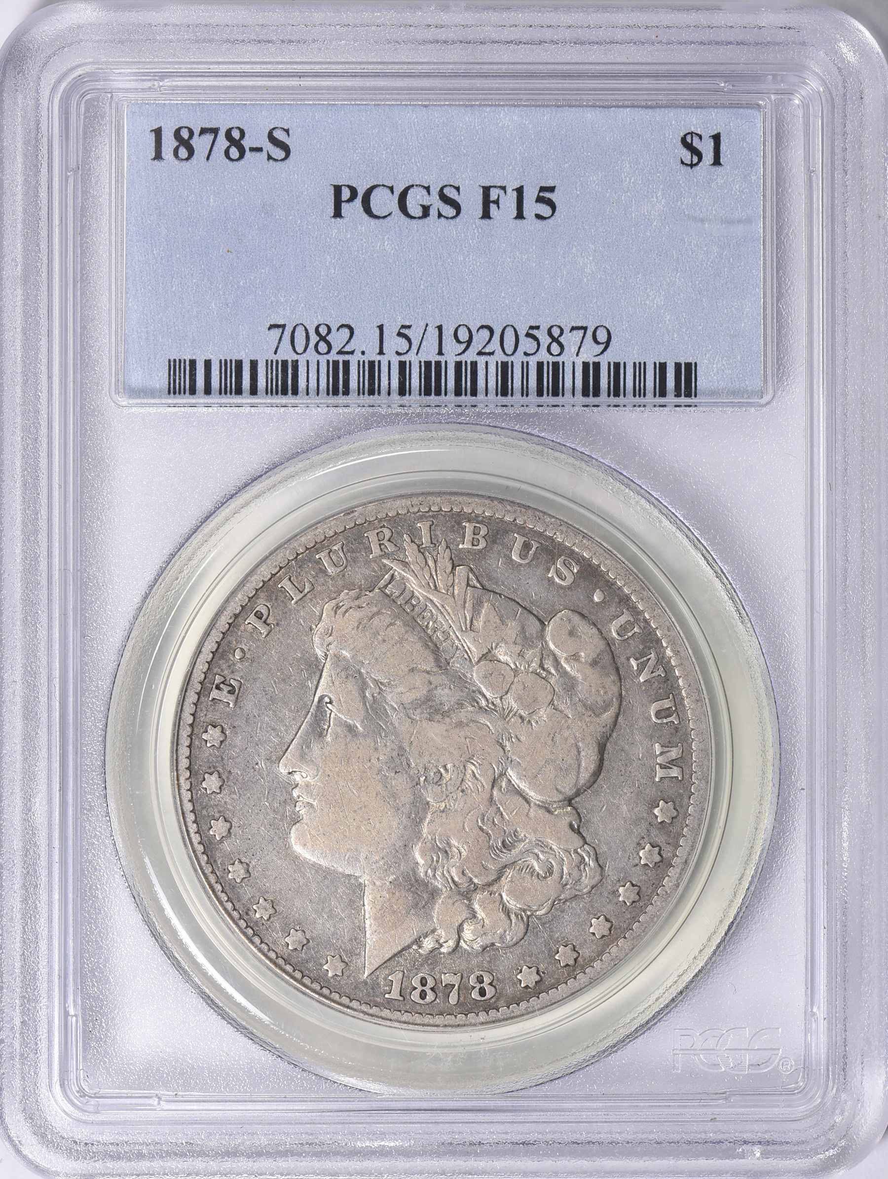 1878-S Morgan Silver Dollar PCGS F-15 (Item 1750648) | GreatCollections Coin Auctions