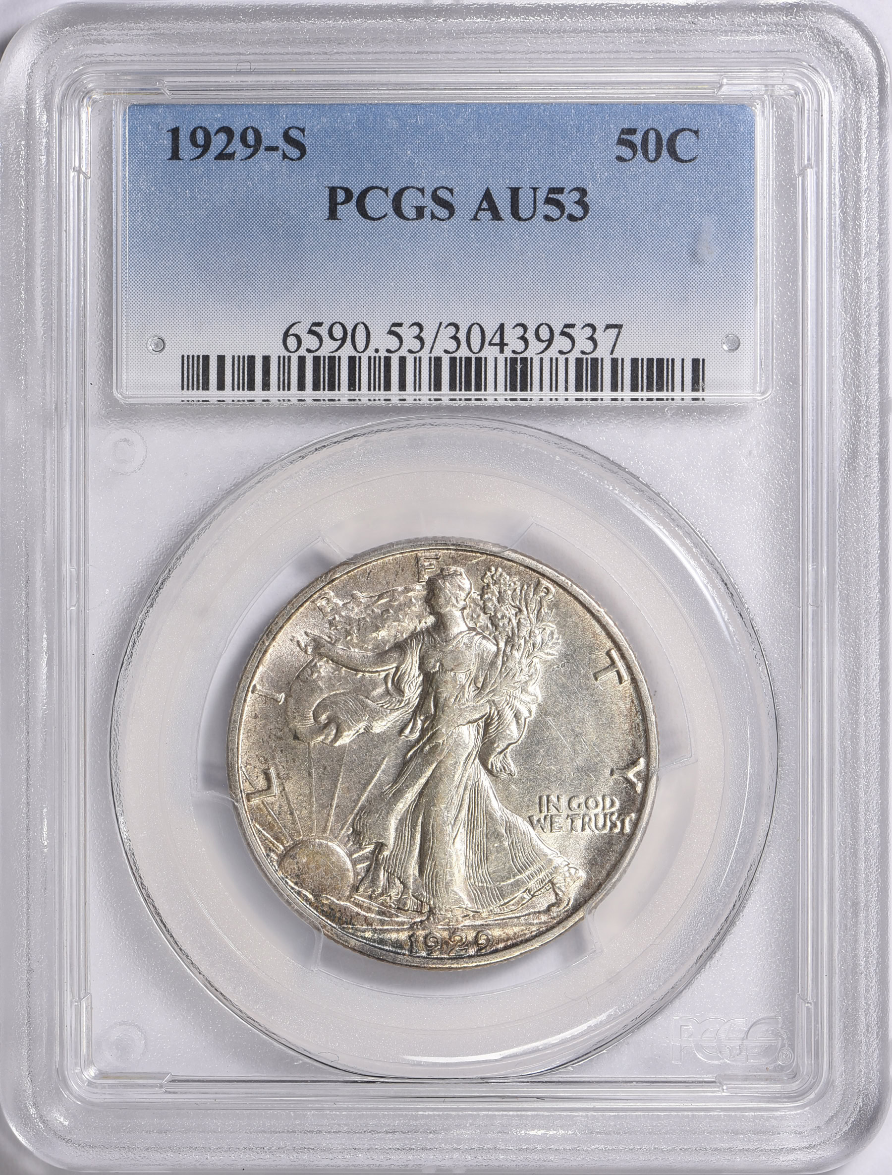 1929-S Walking Liberty Half Dollar PCGS AU-53 (Item 1750700 ...