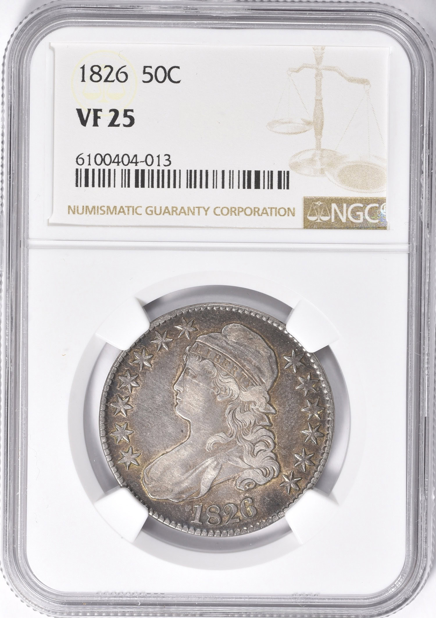 1826 Capped Bust Half Dollar NGC VF-25 (Item 1750717) | GreatCollections Coin Auctions