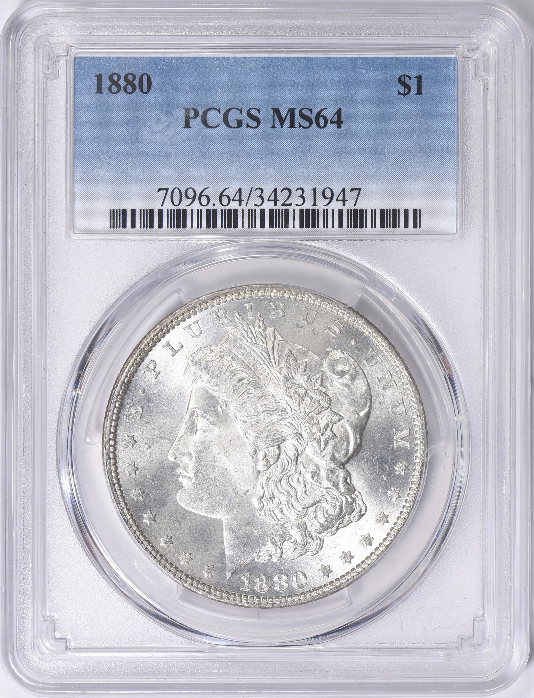 1880 Morgan Silver Dollar PCGS MS-64 (Item 1750786) | GreatCollections Coin Auctions