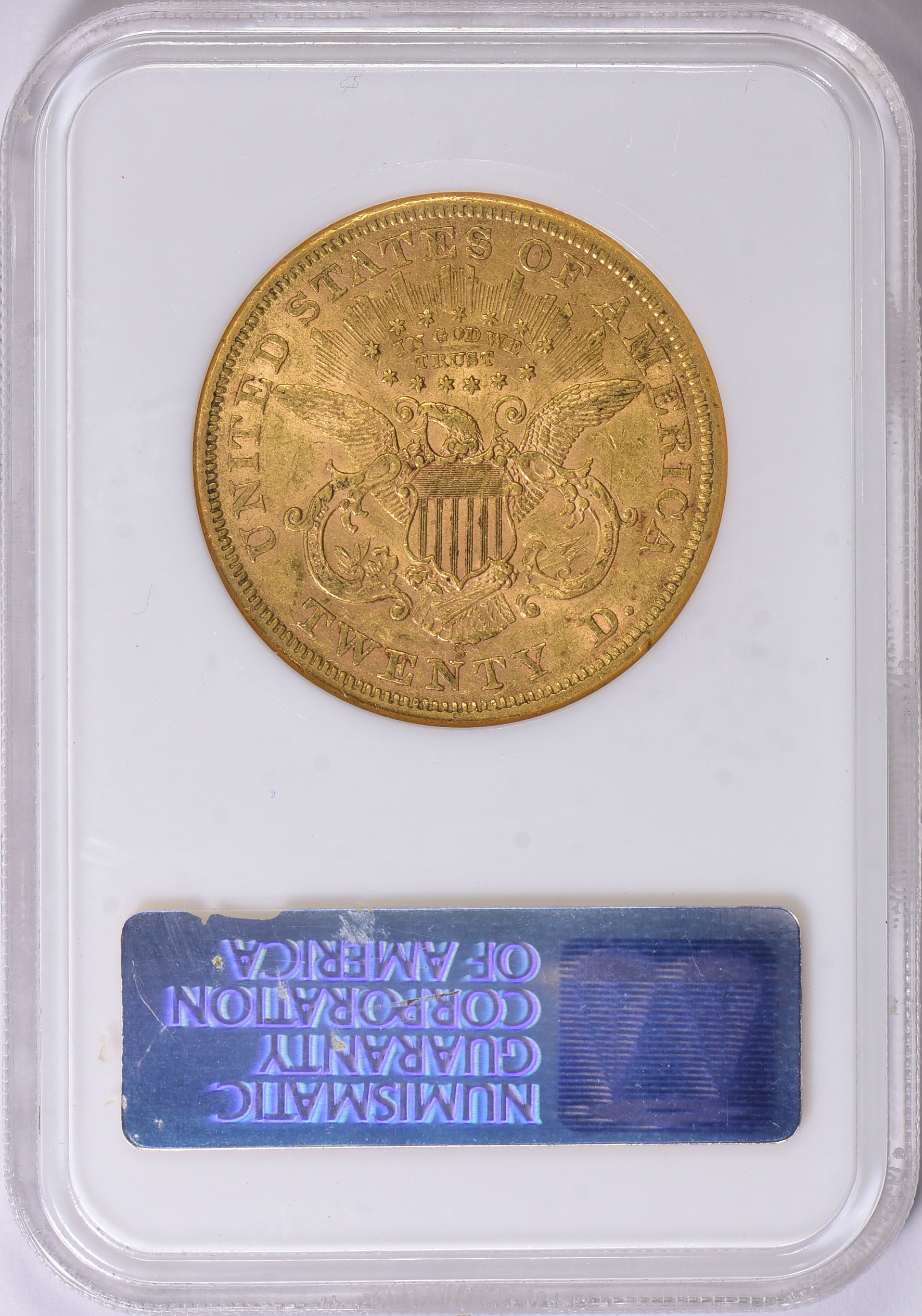 1867-S Liberty Gold Double Eagle NGC XF-45 (CAC Green) OH (Item 1750909 ...