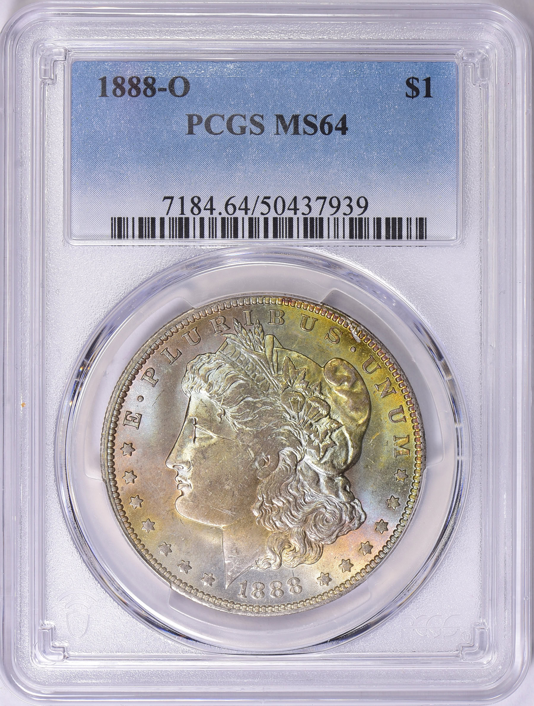 1888-O Morgan Silver Dollar PCGS MS-64 (Toned) (Item 1750938) | GreatCollections Coin Auctions