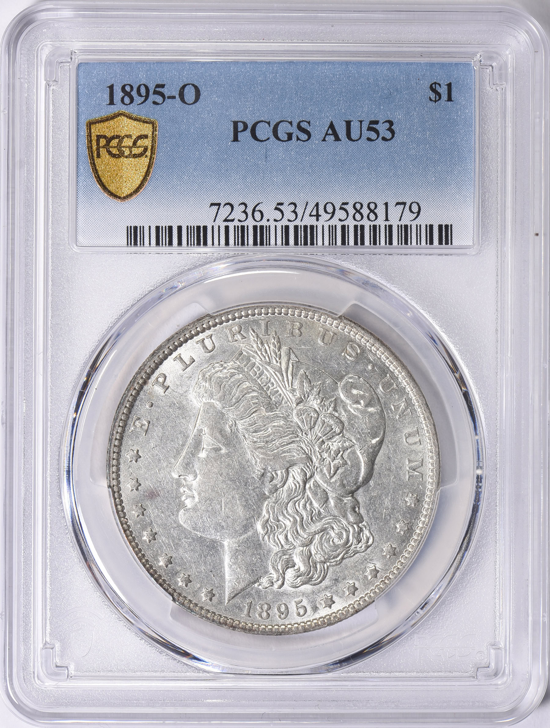 1895-O Morgan Silver Dollar PCGS AU-53 (Item 1750941) | GreatCollections Coin Auctions