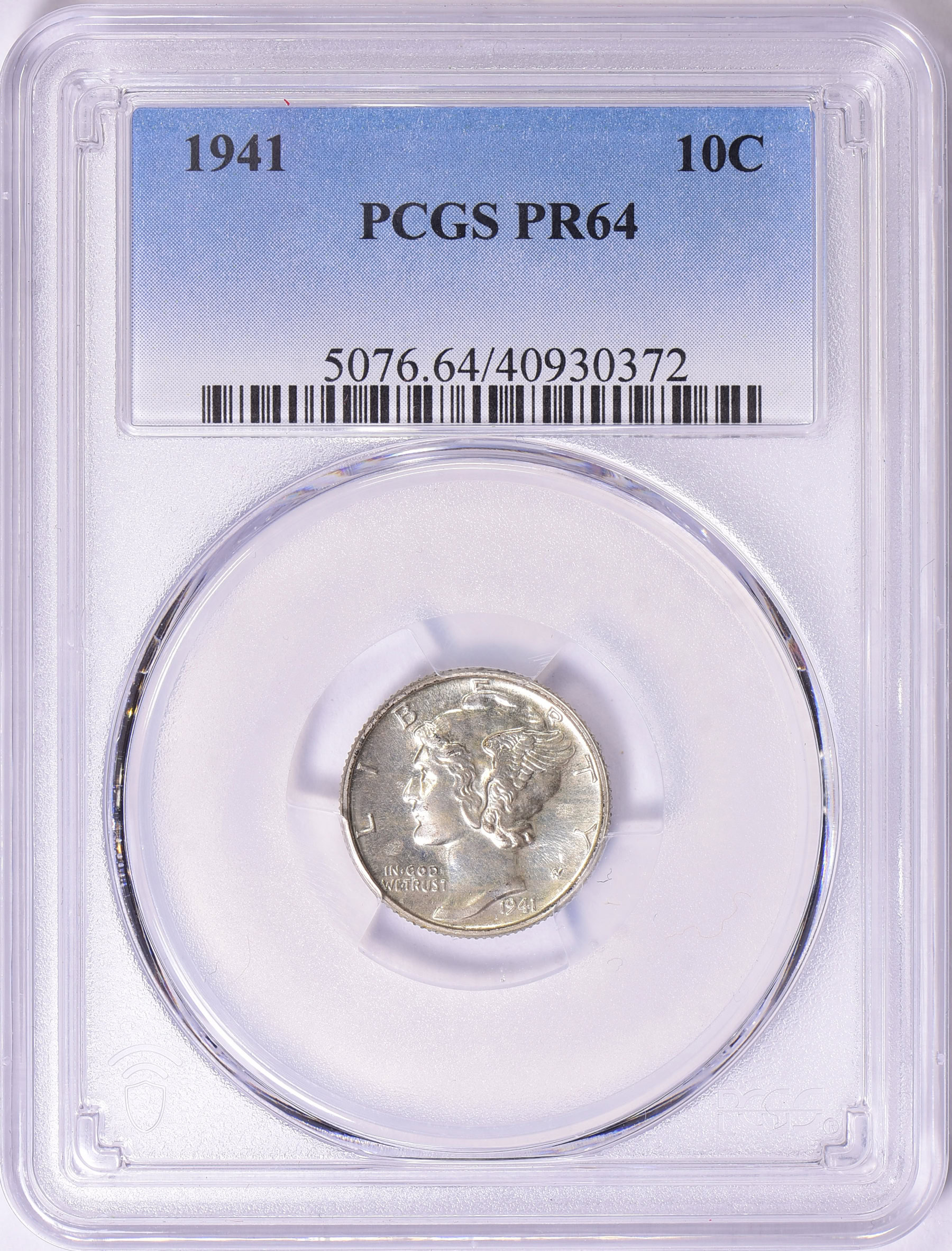 1941 Mercury Dime PCGS Proof-64 (Item 1750964) | GreatCollections Coin Auctions